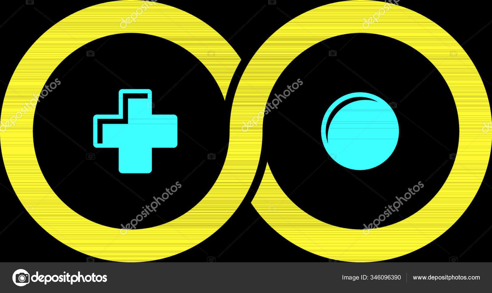 Infinity Video Game Joystick Console Theme Logo Templatevector Stock ...