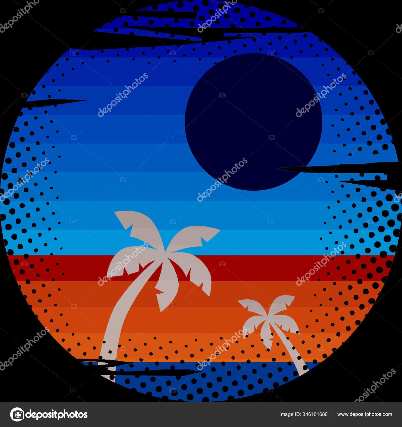 Vacaciones Verano Playa Signo Símbolo Vector Arte Vector de Stock de ...