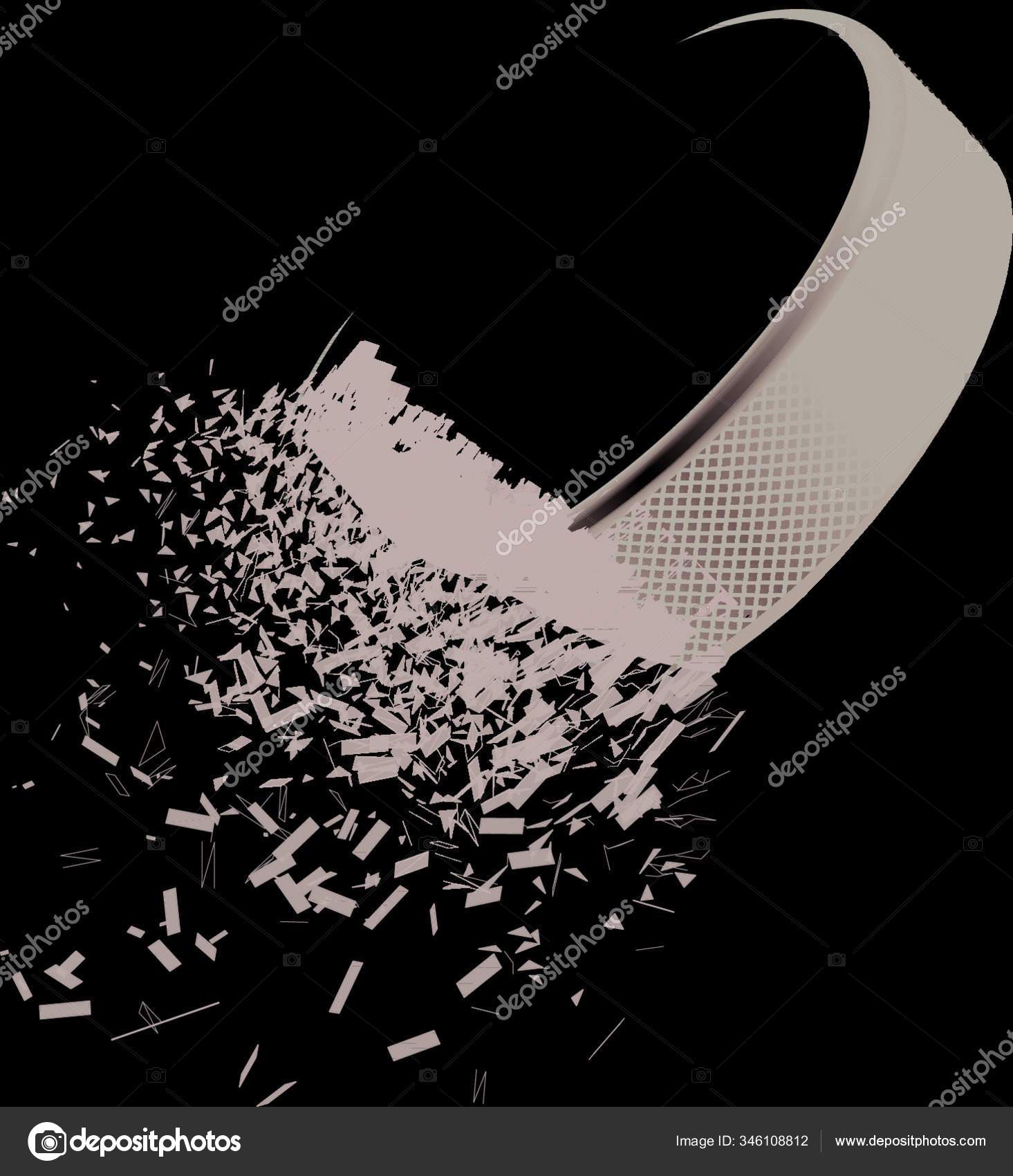 Exploding Hockey Puck Flying Particles White Background Vector ...