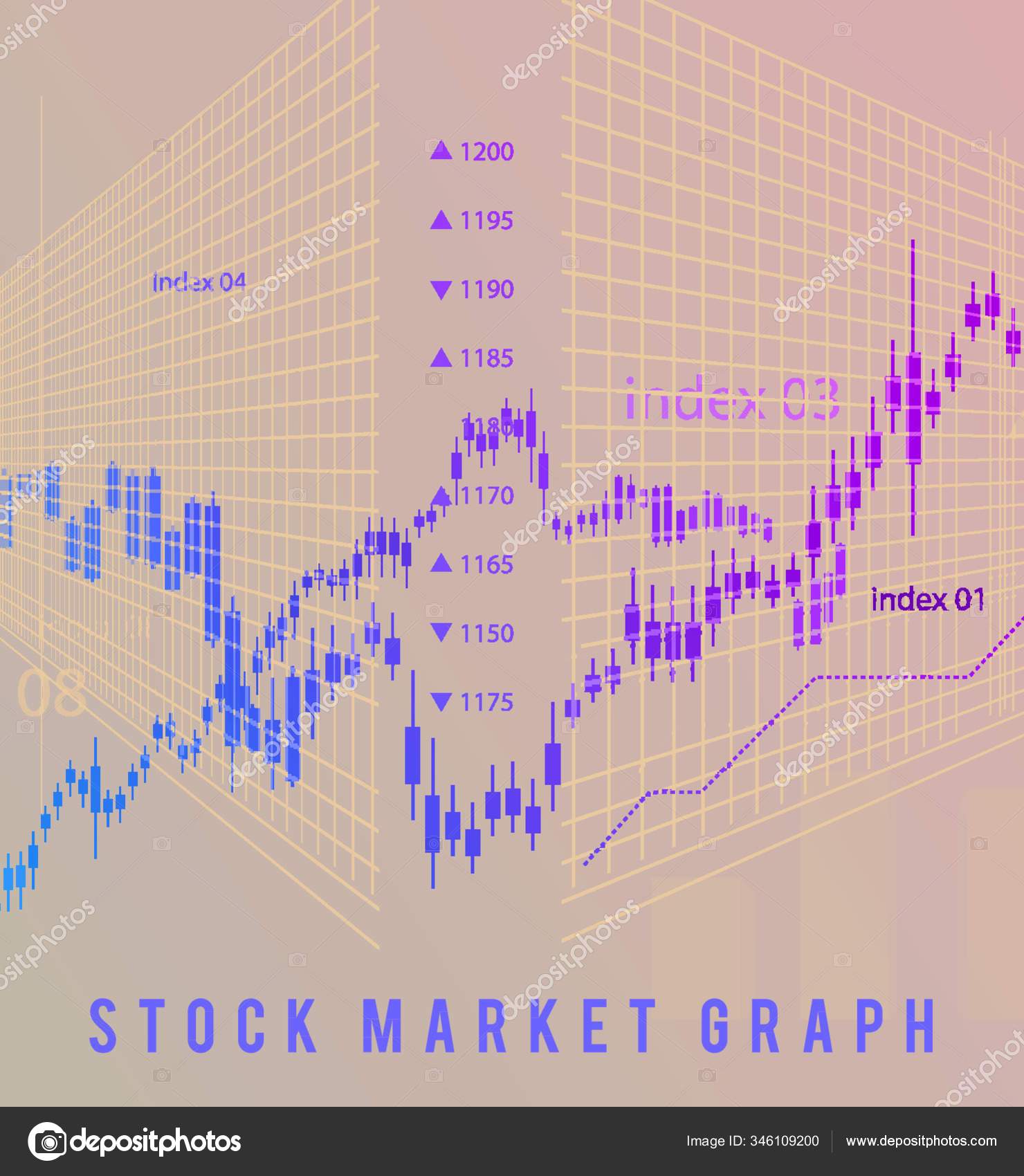 Schedule Changing Stock Market Graph Positive Direction Investment ...