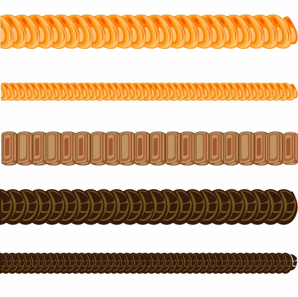 Set of ropes on white Stock Vector Image by ©creatOR76 #26211373