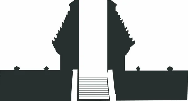 Bali gate temple Vector Art Stock Images | Depositphotos