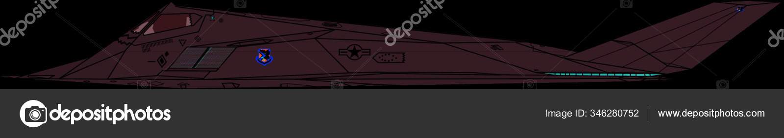 Color Scheme Lockheed 117 Nighthawk Stock Vector Image by ©YAYImages ...
