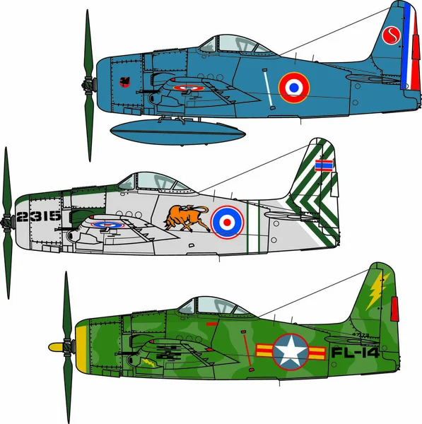 Color Scheme Grumman F8F Bearcat Stock Vector Image by ©YAYImages ...
