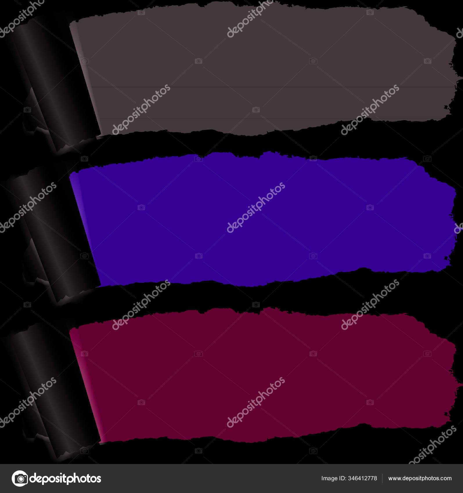 Pastel Color Torn Paper Set Gradient Mesh Vector Illustration Stock ... Pastel Color Torn Paper Set Gradient Mesh Vector Illustration Stock ...