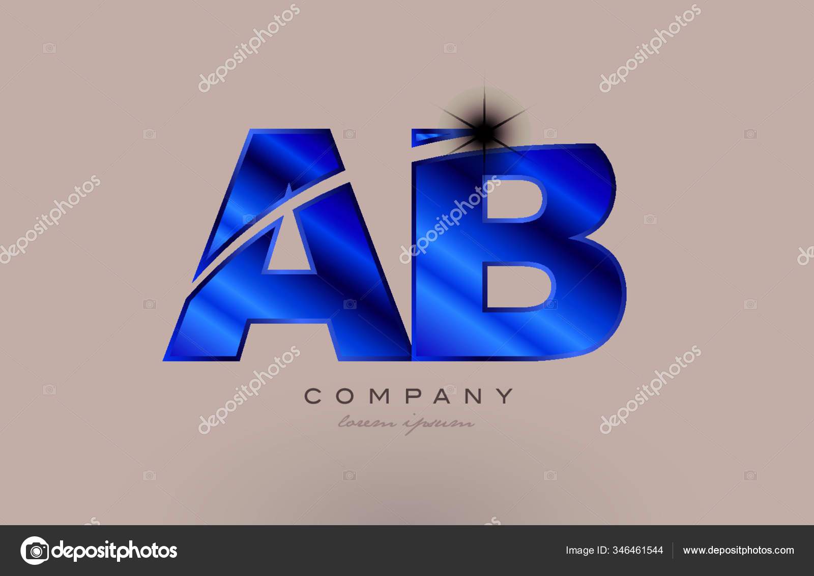 Combination Letter Gold Golden Alphabet Logo Icon Design Metal Look ...