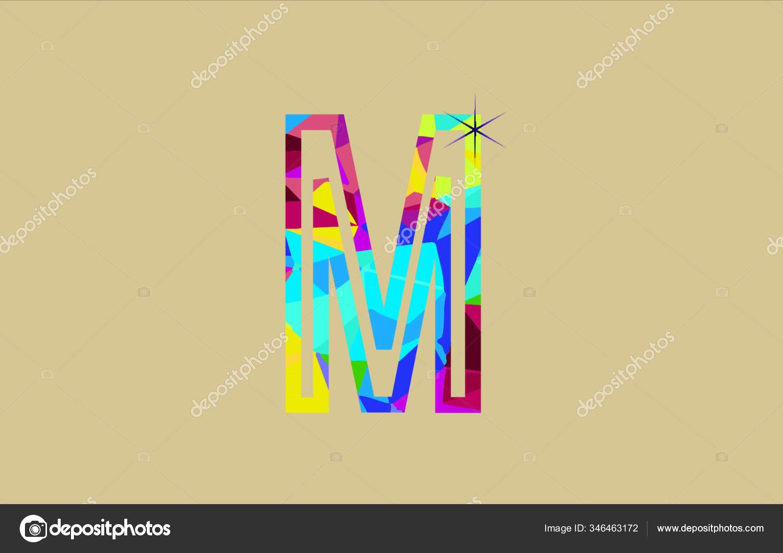 Colored Rainbow Alphabet Letter Logo Design Suitable Company Business ...
