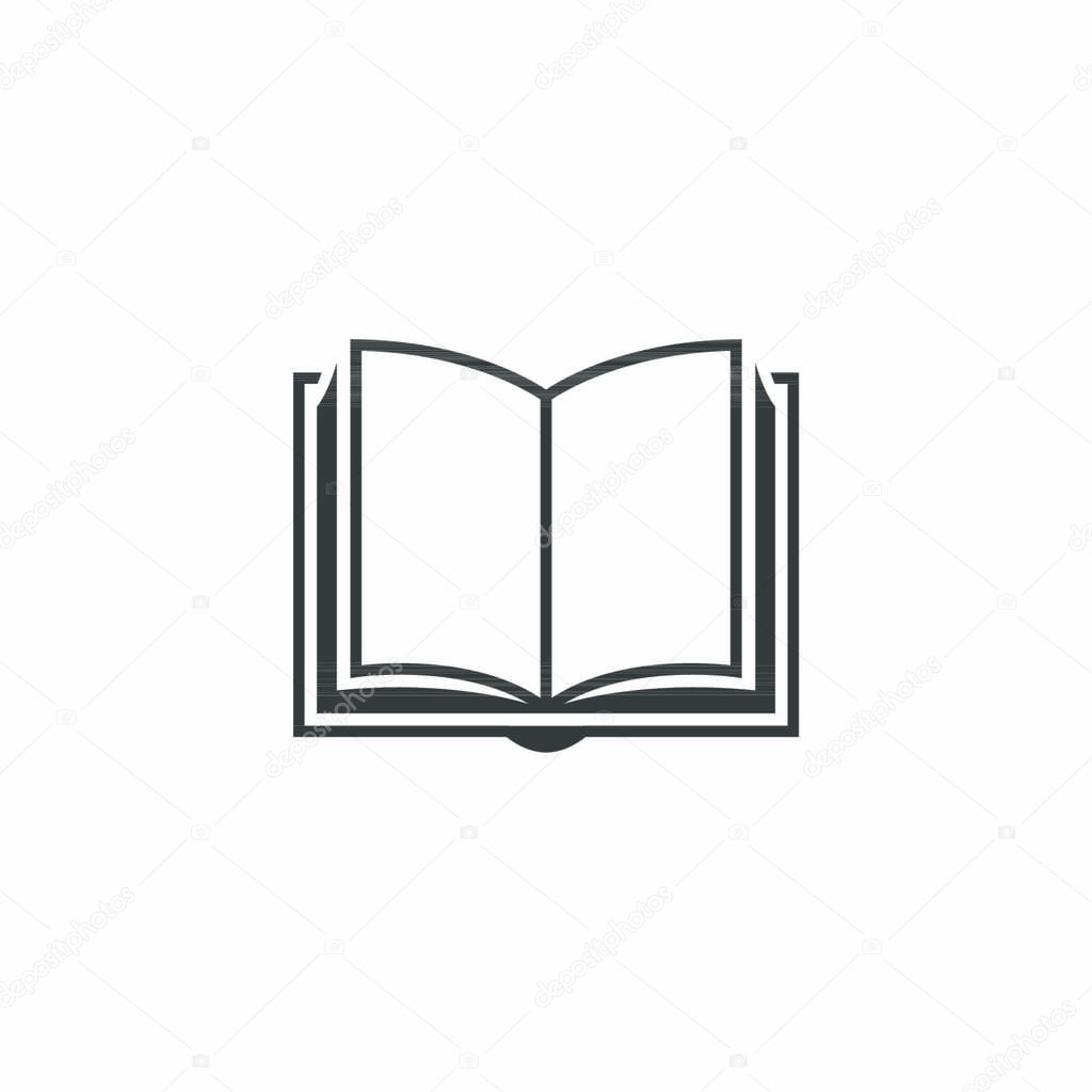 Icono del libro. diseño de signos. Tienda de libros de educación ...