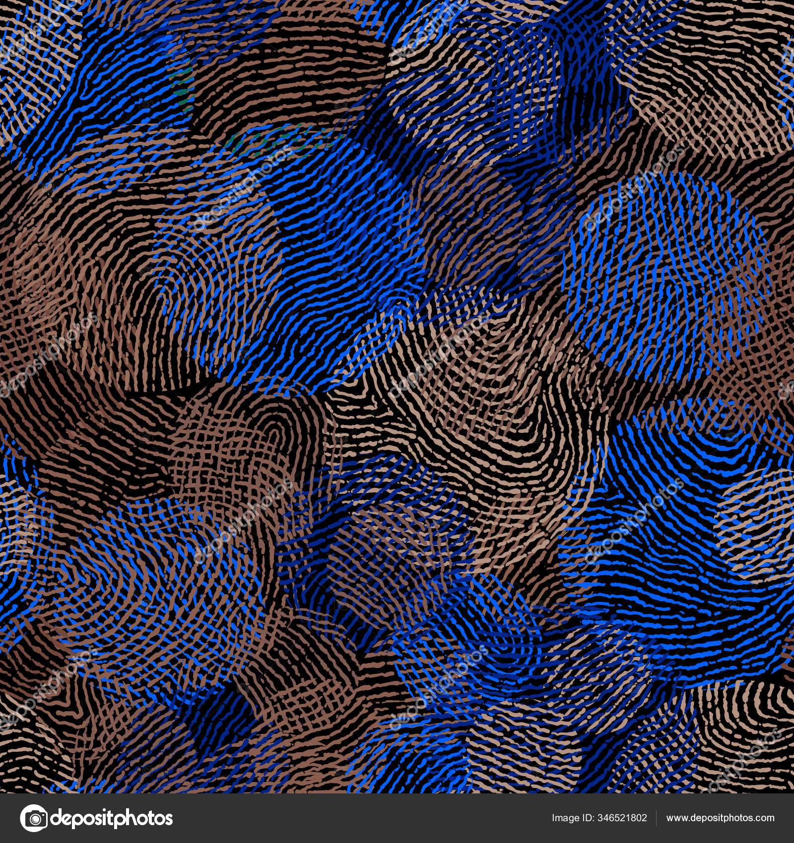 Fingerprint Seamless Background Square Shape Stock Vector Image by ...