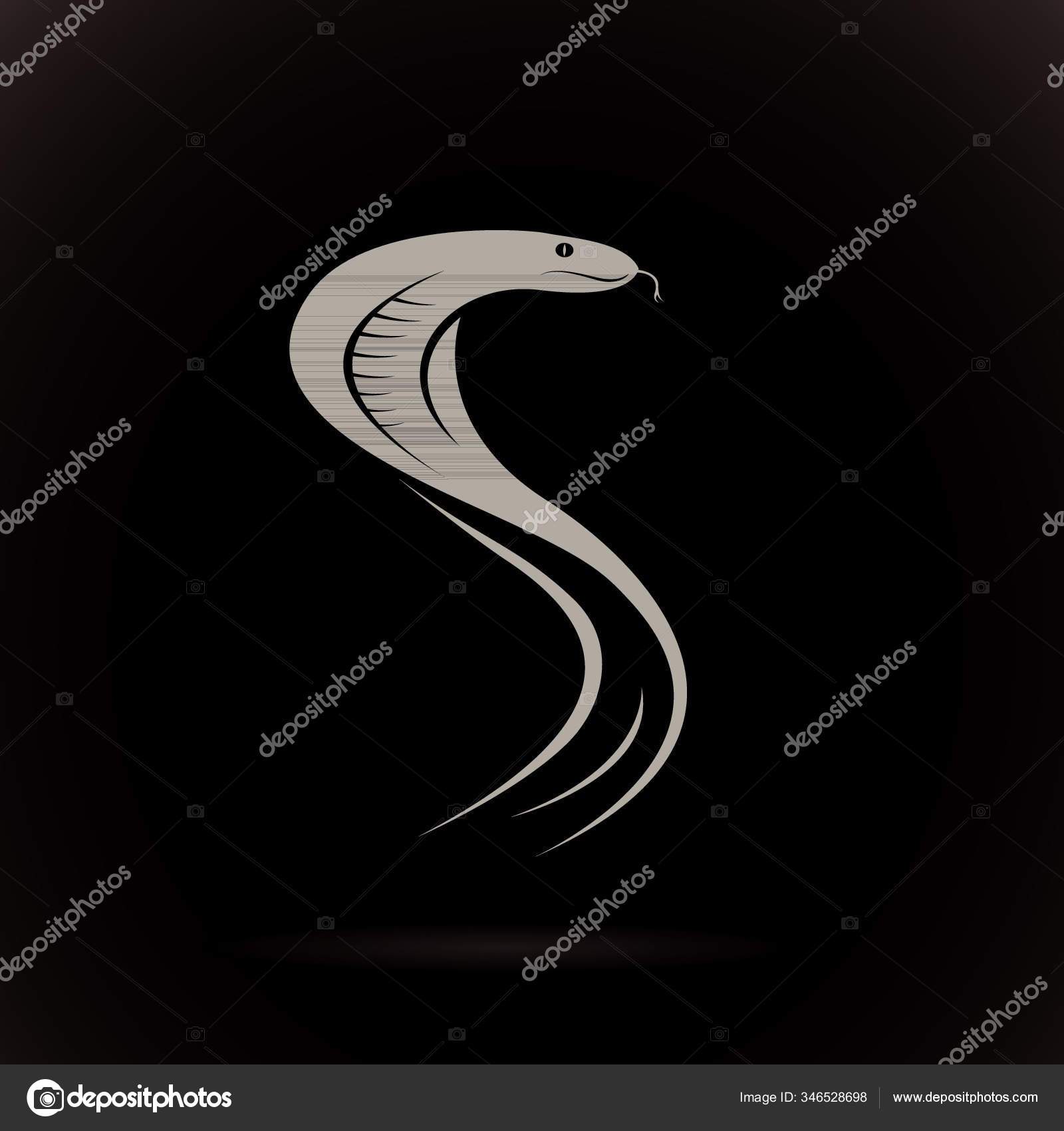 Vector Snake Design White Background Wild Animals Snake Logo Icon Stock ...