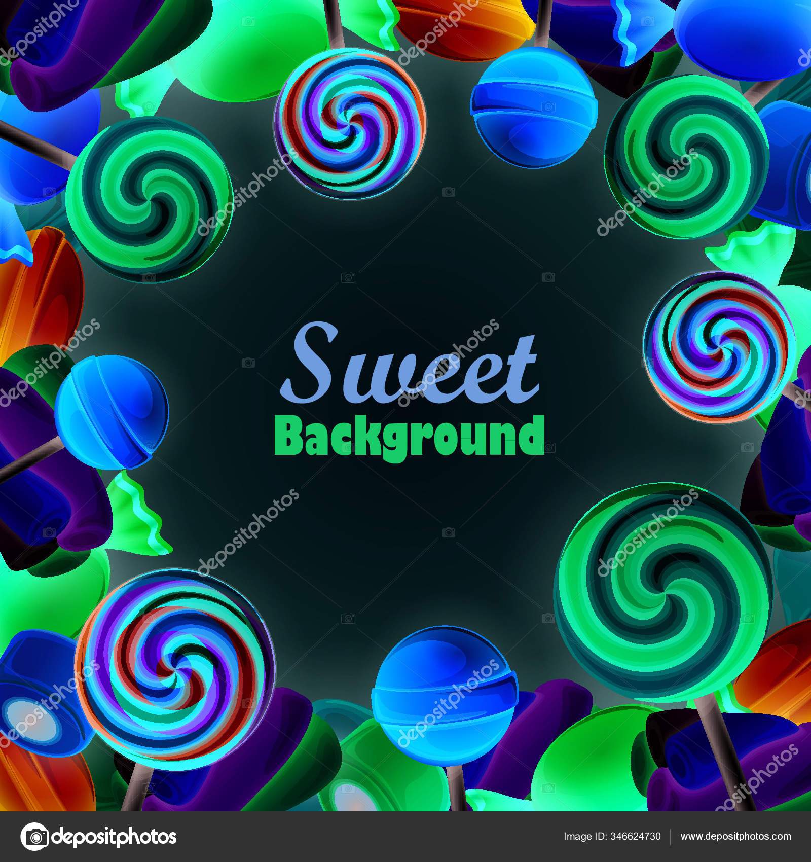 Background Sweets Theme Stock Vector by ©YAYImages 346624730