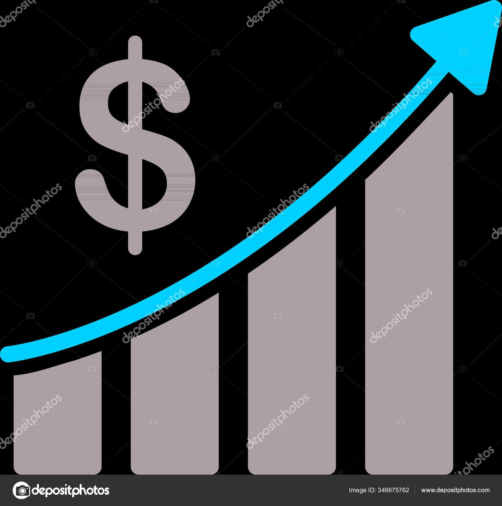 Sales Icon Vector Style Bicolor Flat Symbol Orange Gray Colors Stock ...