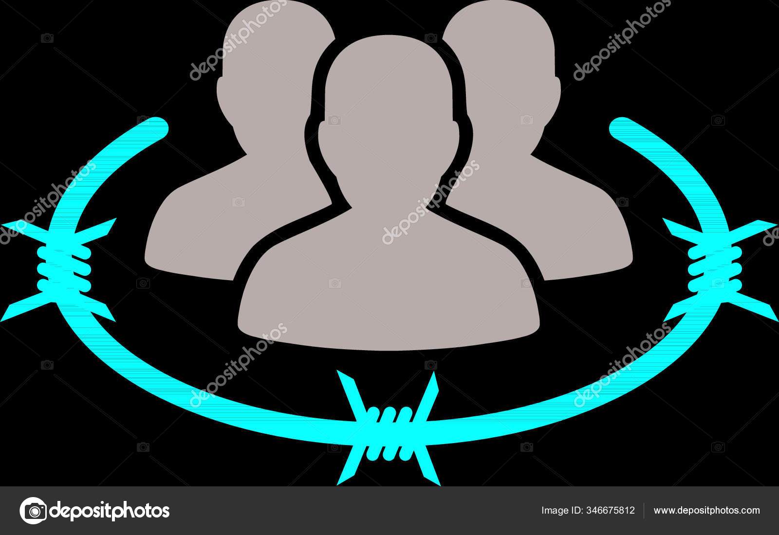 Strict Management Icon Vector Style Bicolor Flat Symbol Intensive Red ...