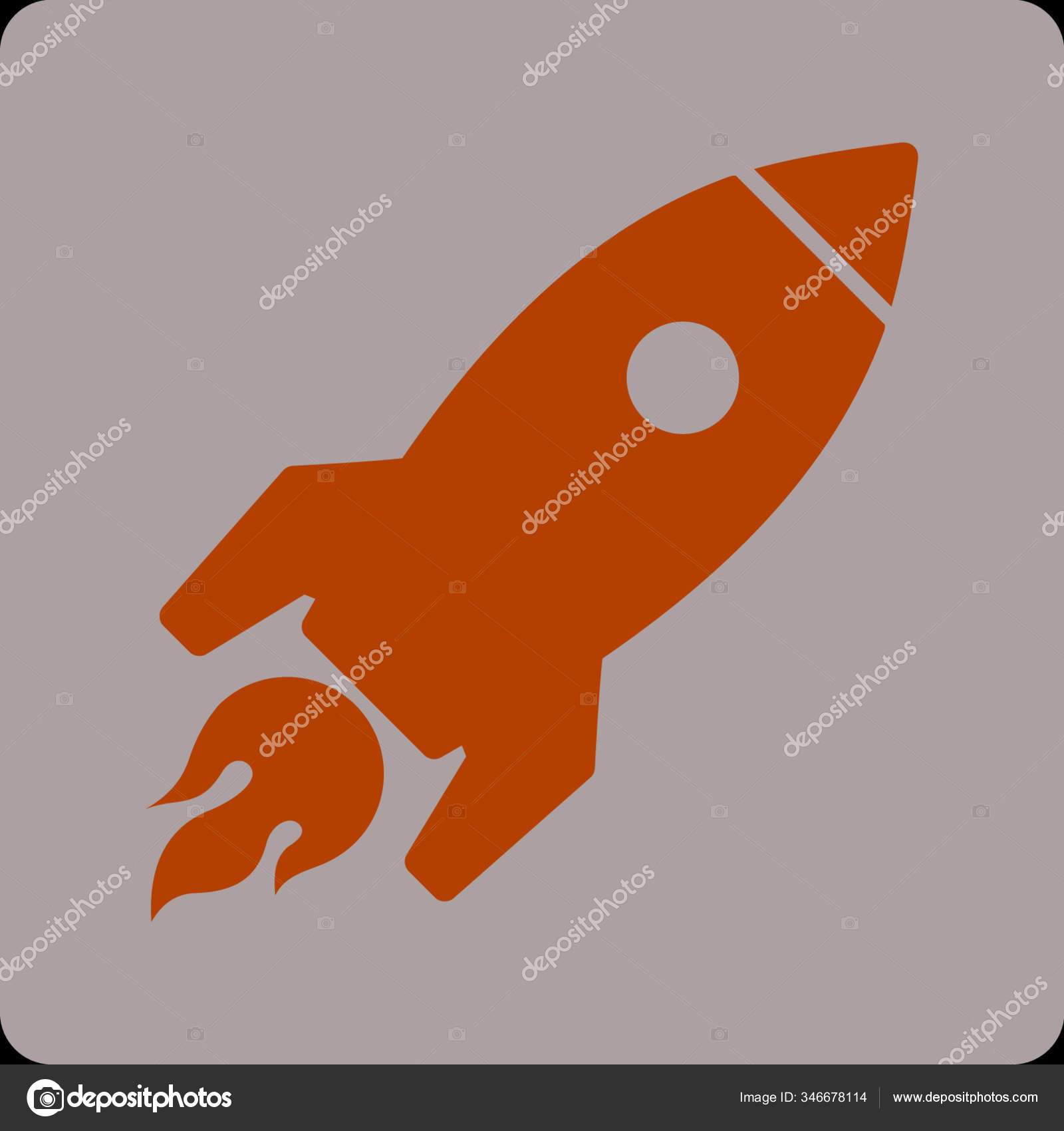 Rocket Launch Icon Commerce Buttons Overcolor Set Vector Style Blue ...