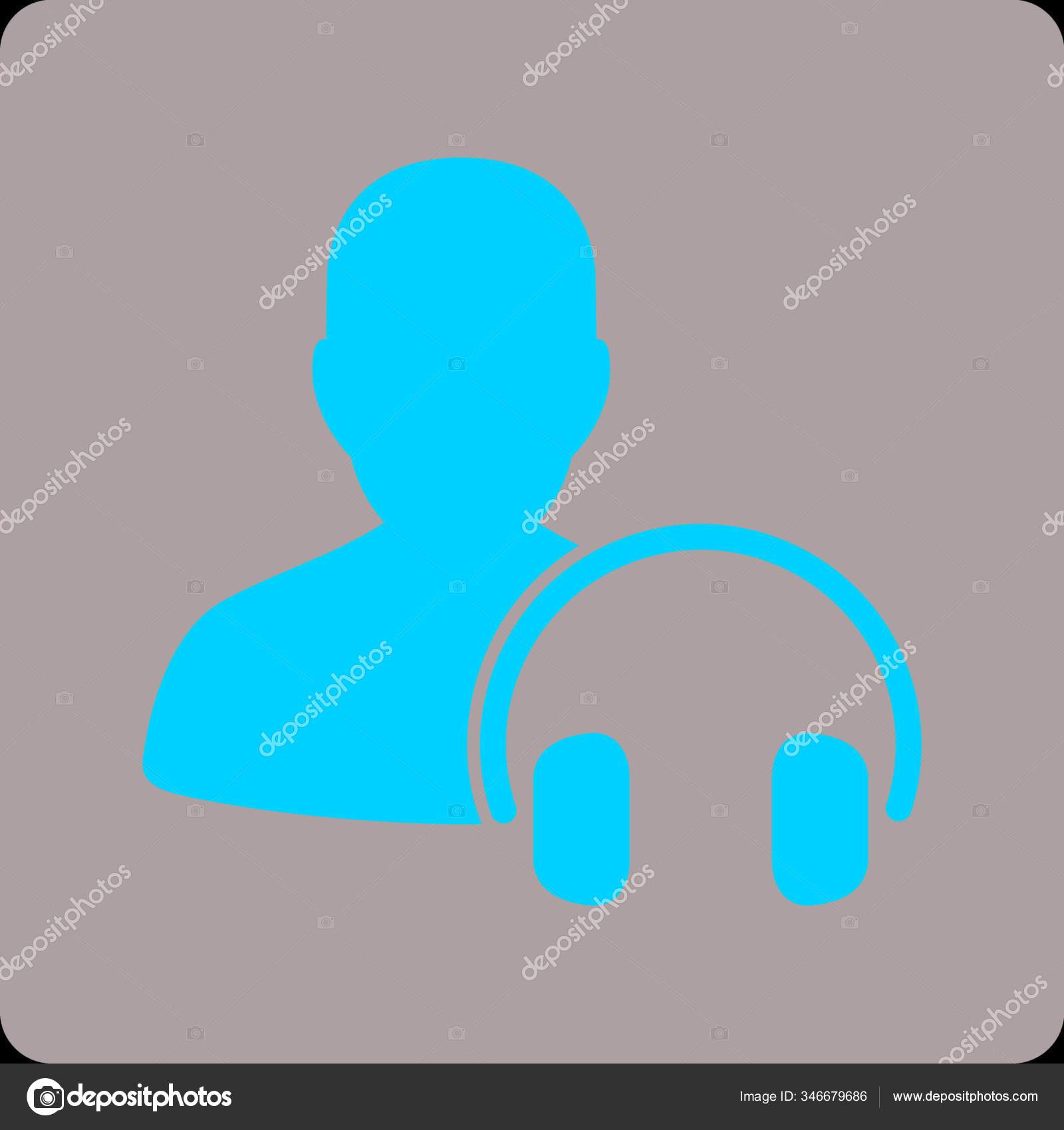 Operator Icon Commerce Buttons Overcolor Set Vector Style Orange Gray ...