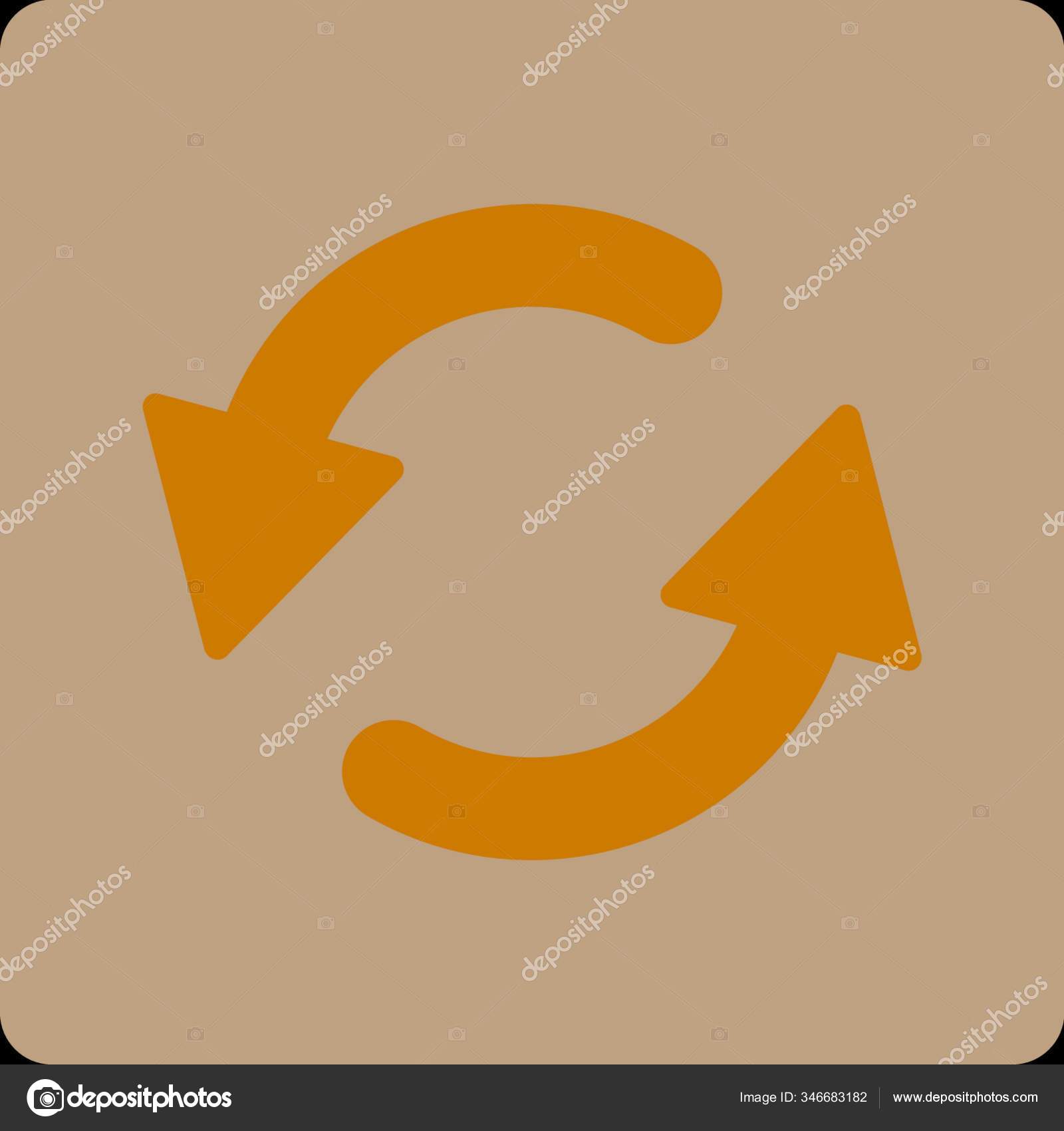 Refresh Ccw Icon Rounded Square Flat Button Drawn Smooth Blue Stock ...