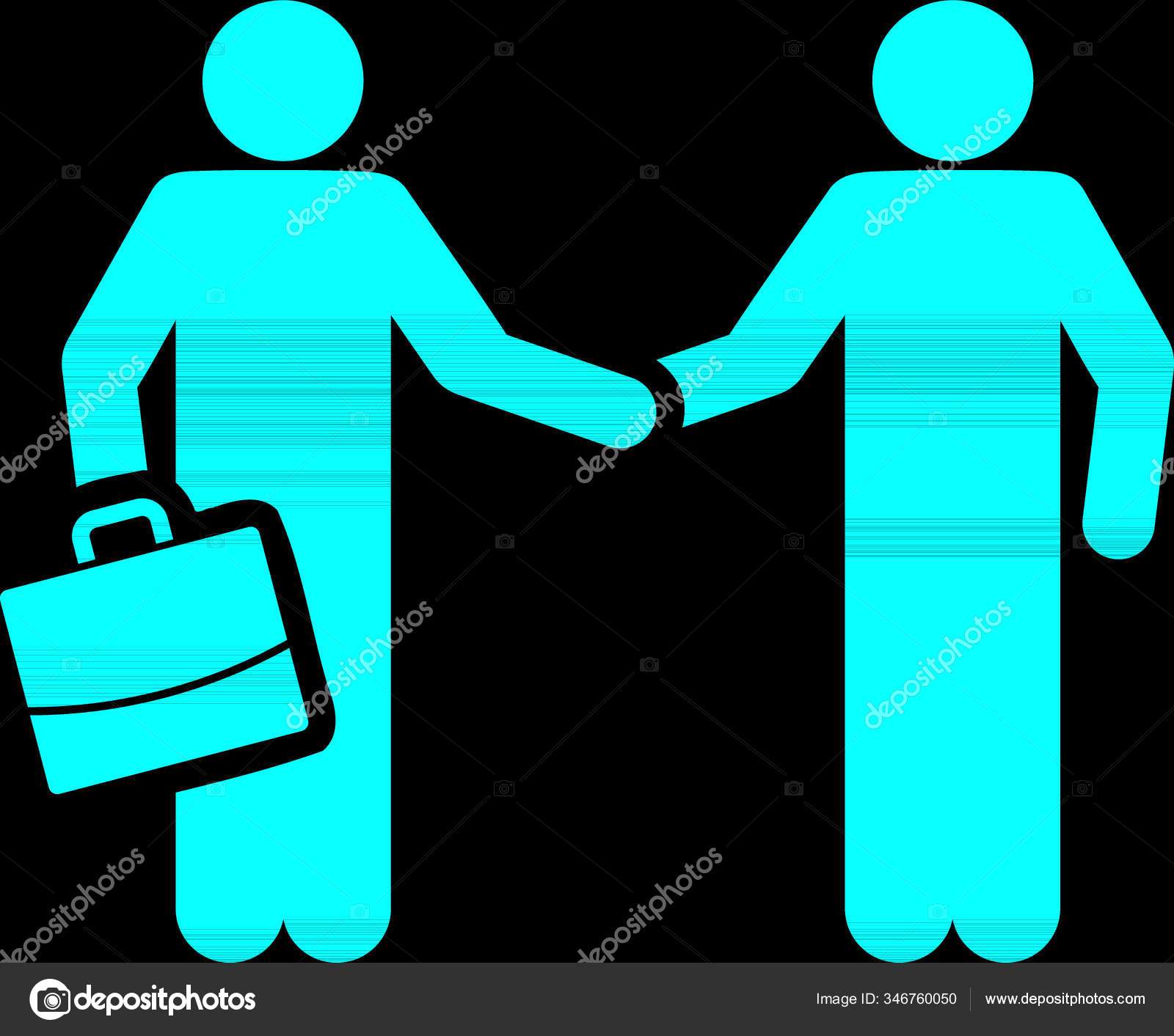 Contract Icon Flat Vector Symbol Uses Red Color Rounded Angles Stock ...