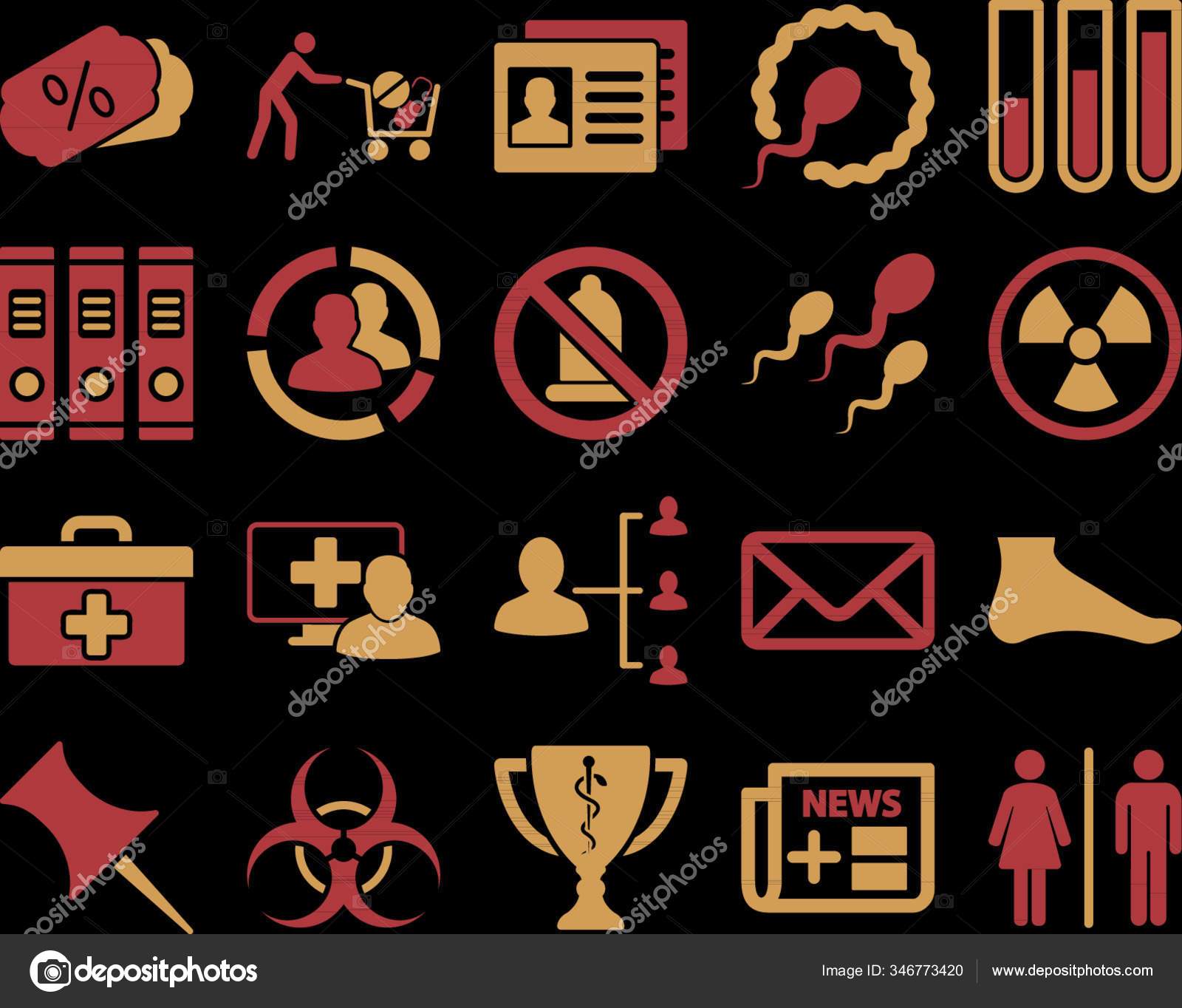 Medical Icon Set Style Bicolor Icons Drawn Cyan Blue Colors Stock ...