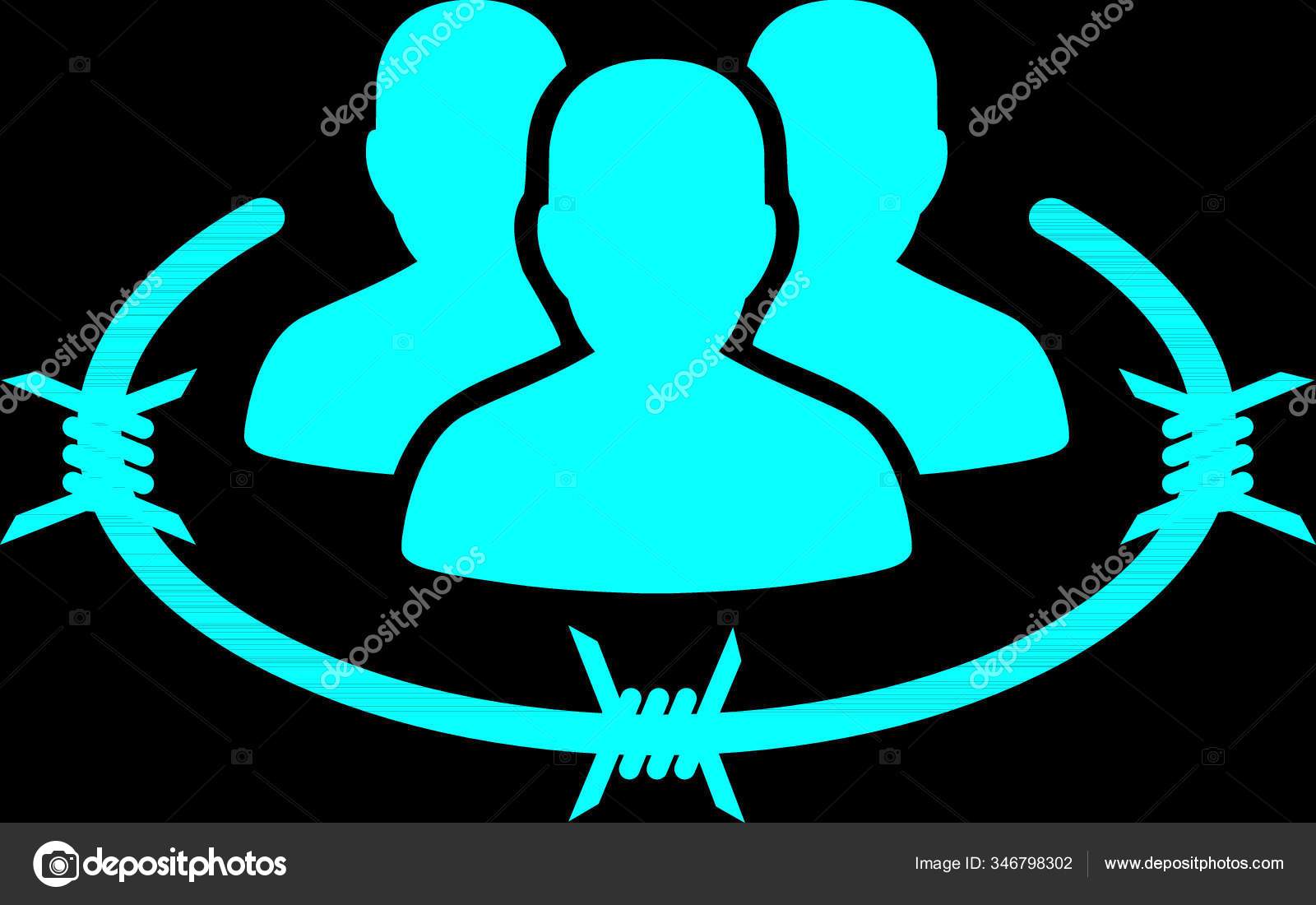 Strict Management Icon Vector Style Flat Symbol Red Color Rounded Stock ...