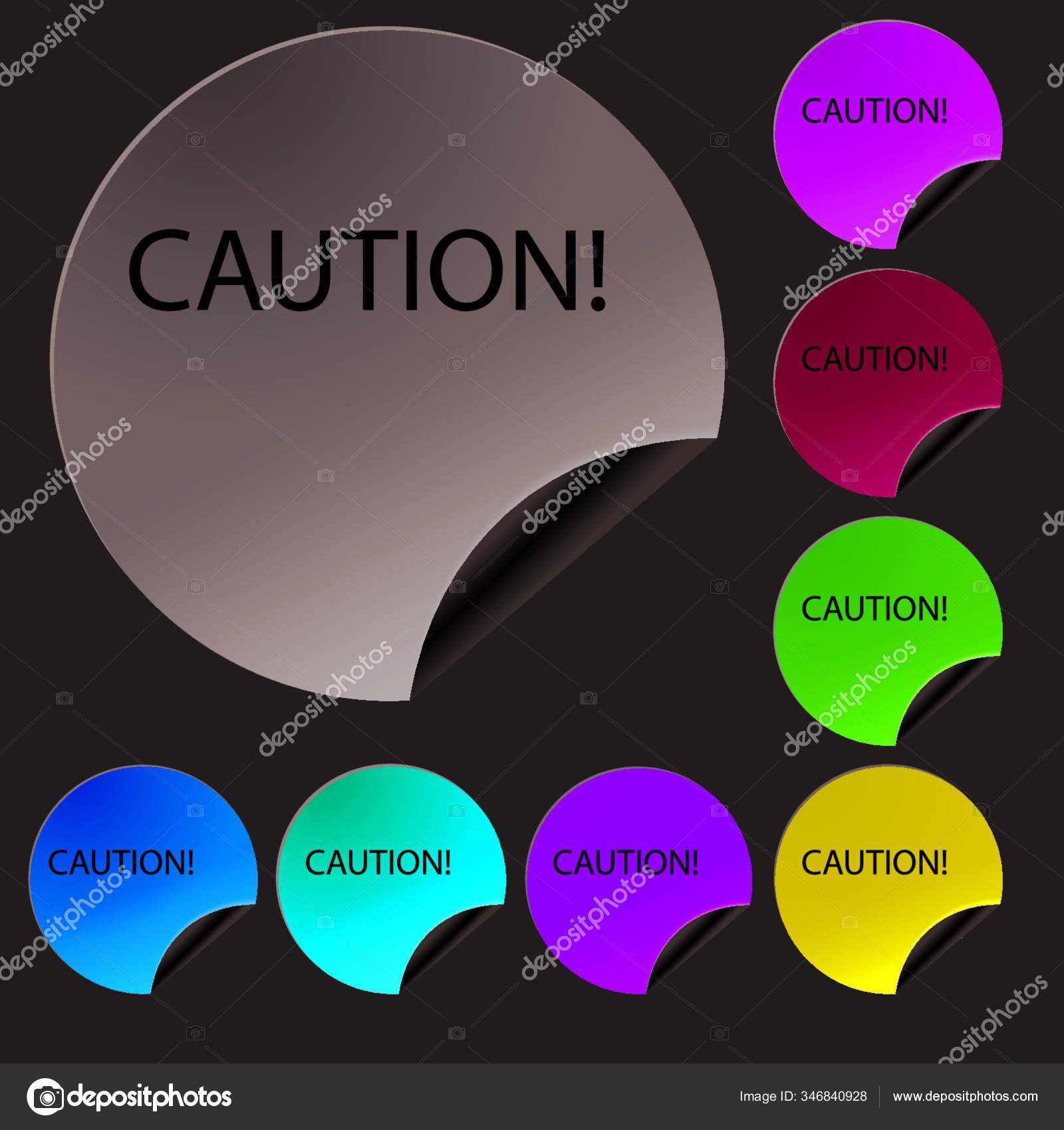 Atención Signo Precaución Icono Signo Exclamación Símbolo Advertencia ...