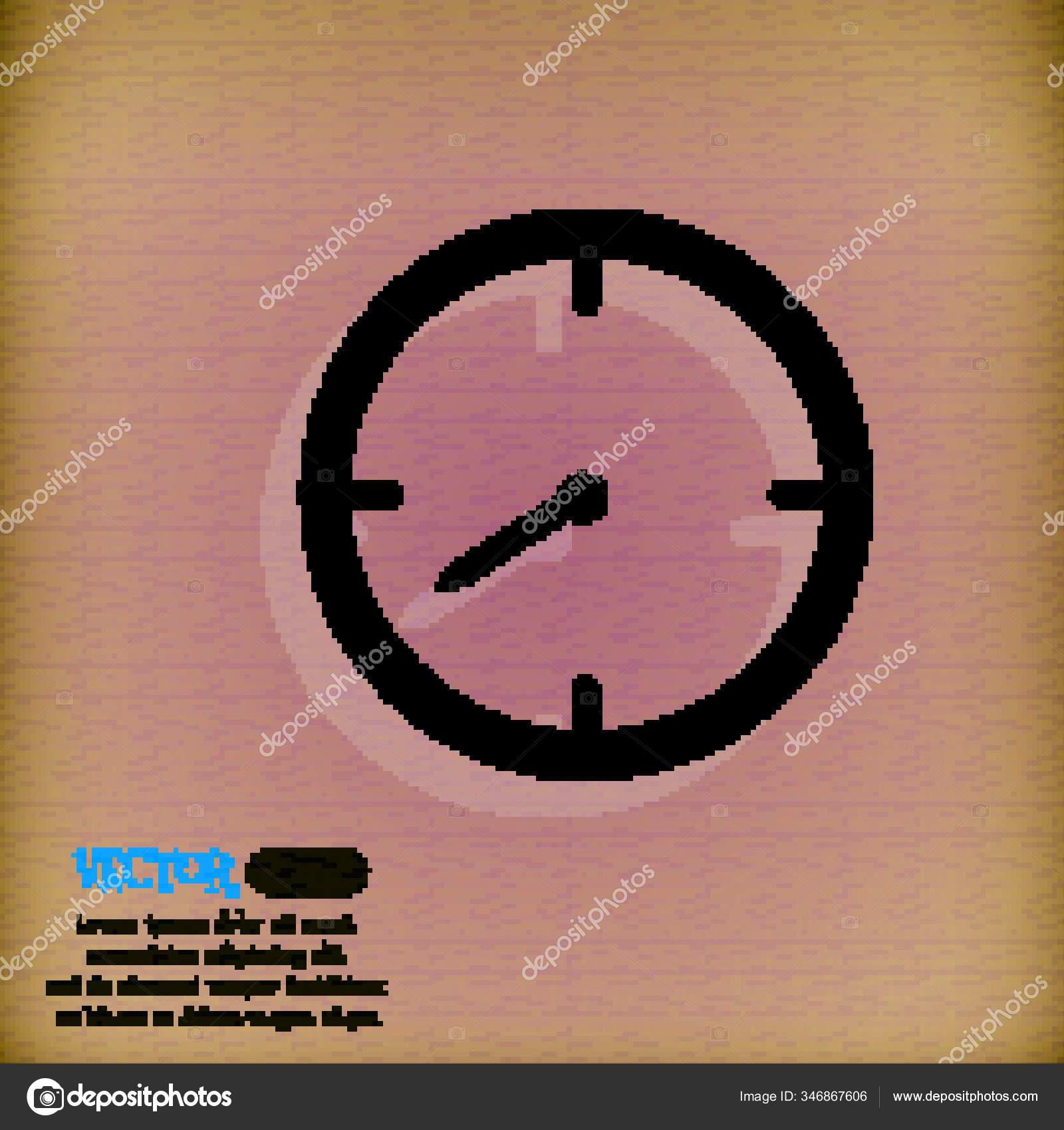 Timer Sign Icon Stopwatch Symbol Blue Green Abstract Background Shadow ...