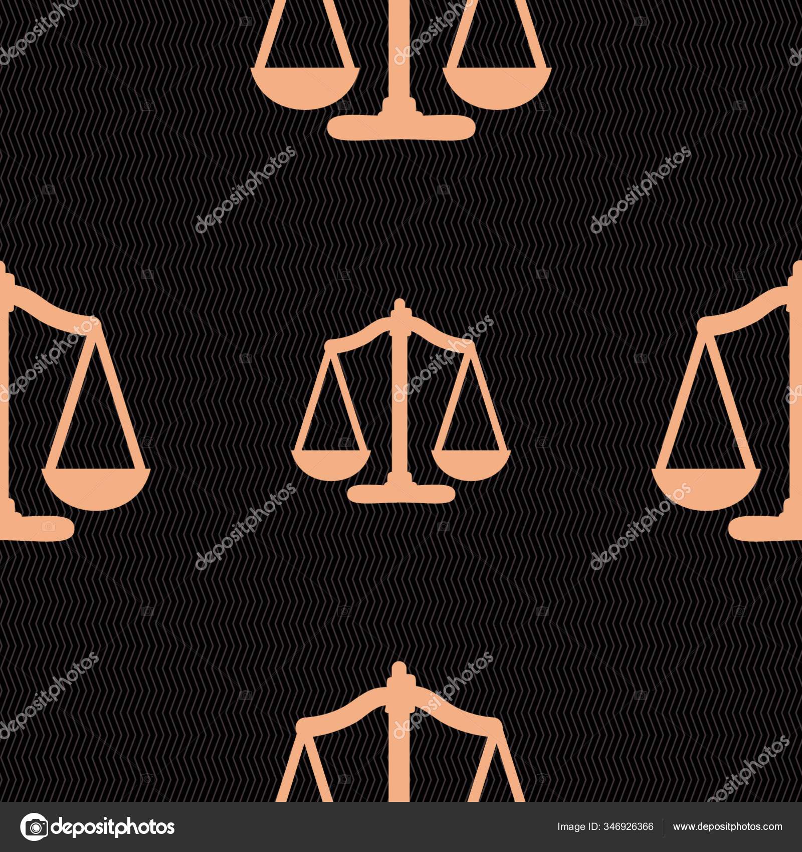 Scales Balance Seamless Abstract Background Geometric Shapes Vector ...