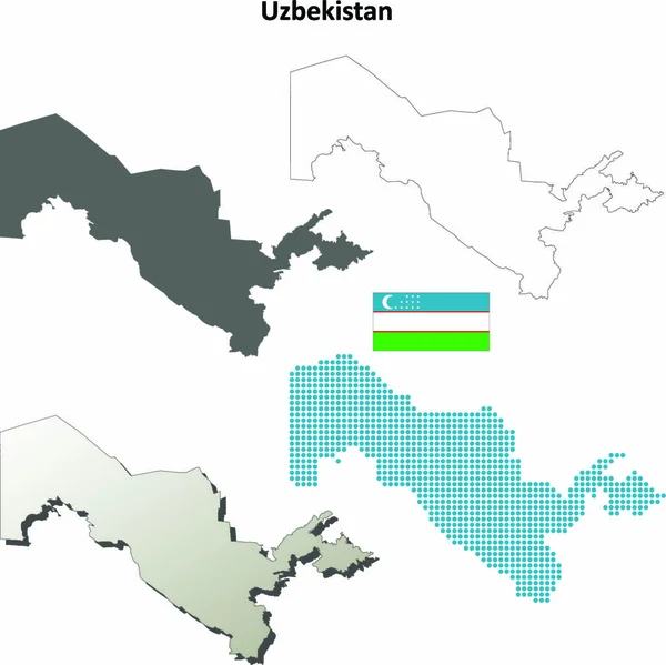 Uzbek map Vector Art Stock Images | Depositphotos