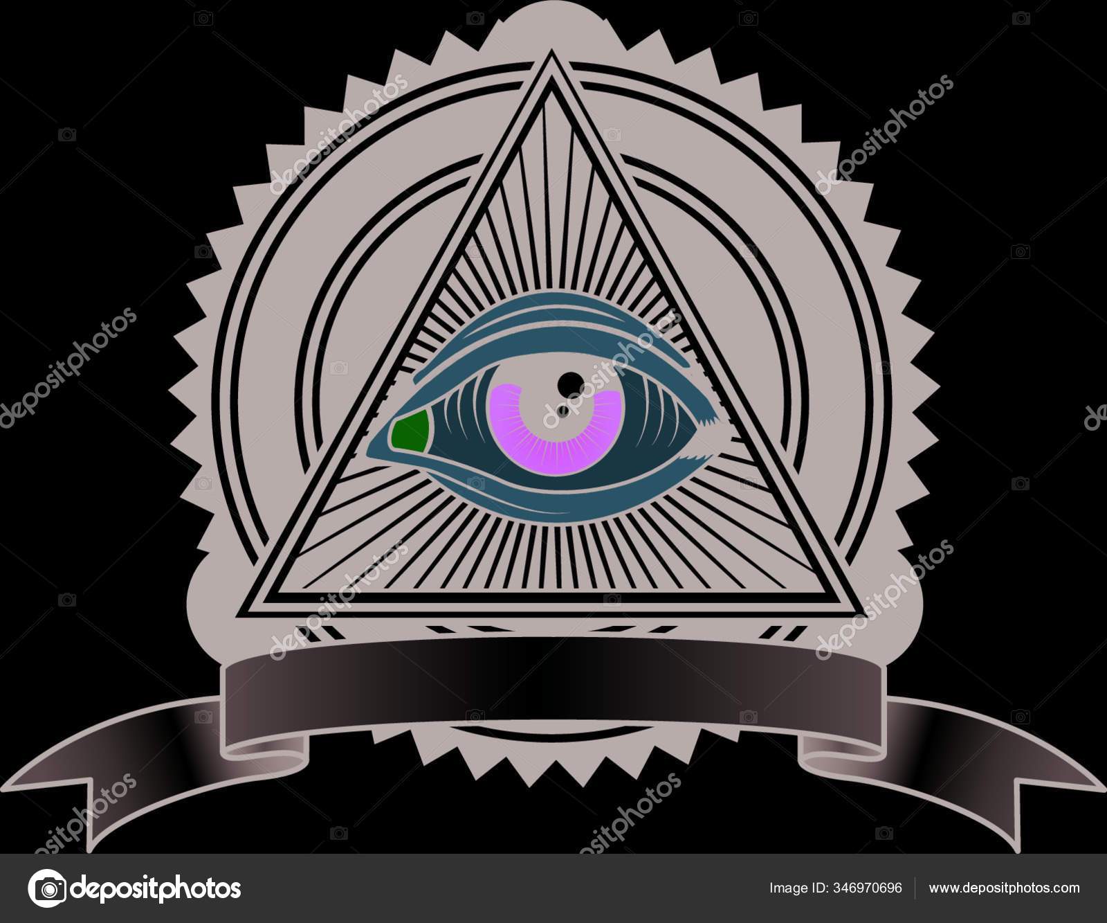 All Seeing Eye Pyramid Retro Symbol Stock Vector Image by ©YAYImages ...