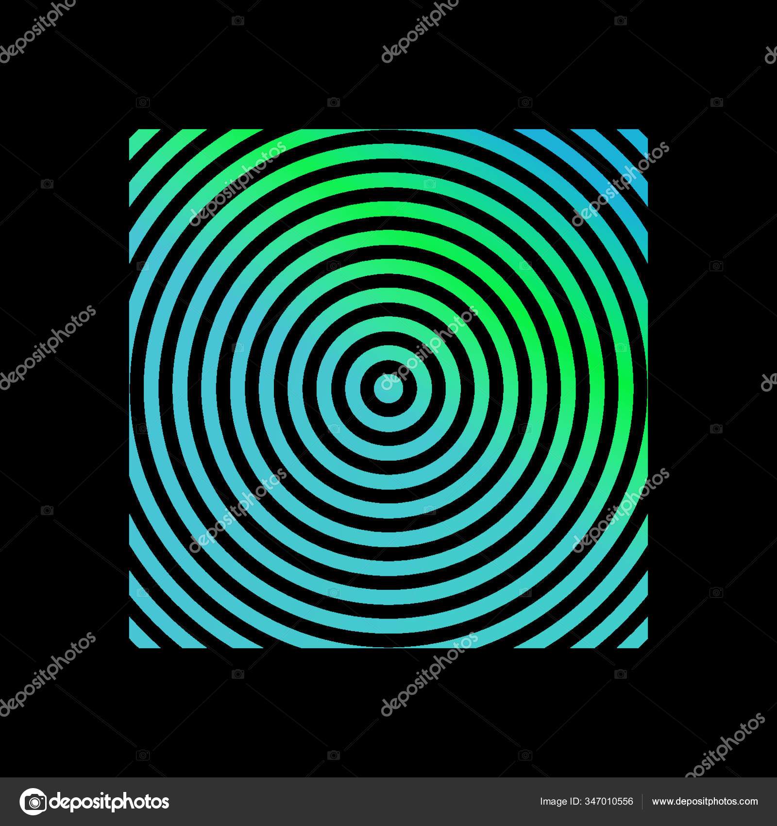 Red Metallic Background Design Concentric Circles Stock Vector by ...