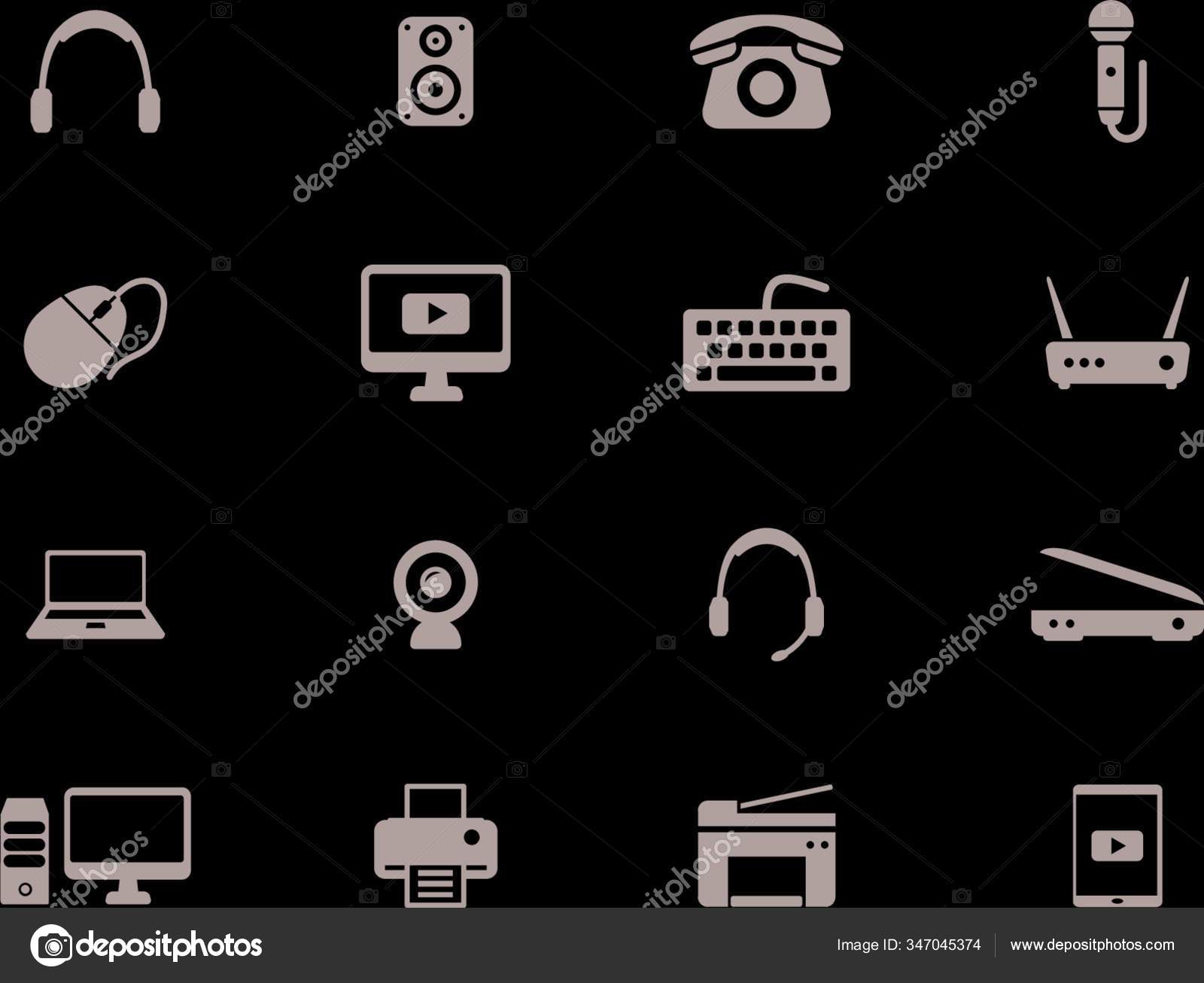 Devices Simply Symbols Web User Interface Stock Vector Image by ...