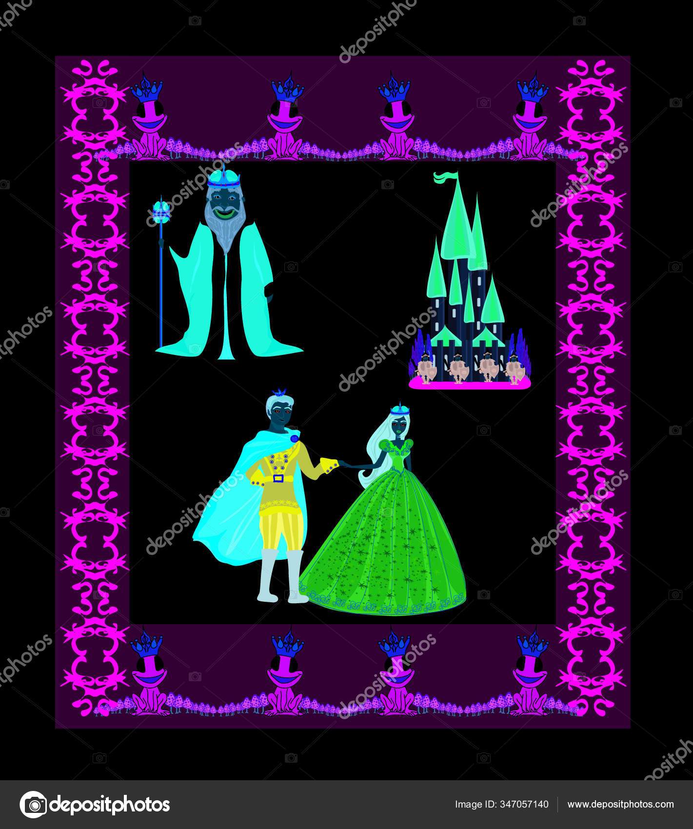Vector Illustration Princess Design Elements Stock Vector by ©YAYImages 347057140