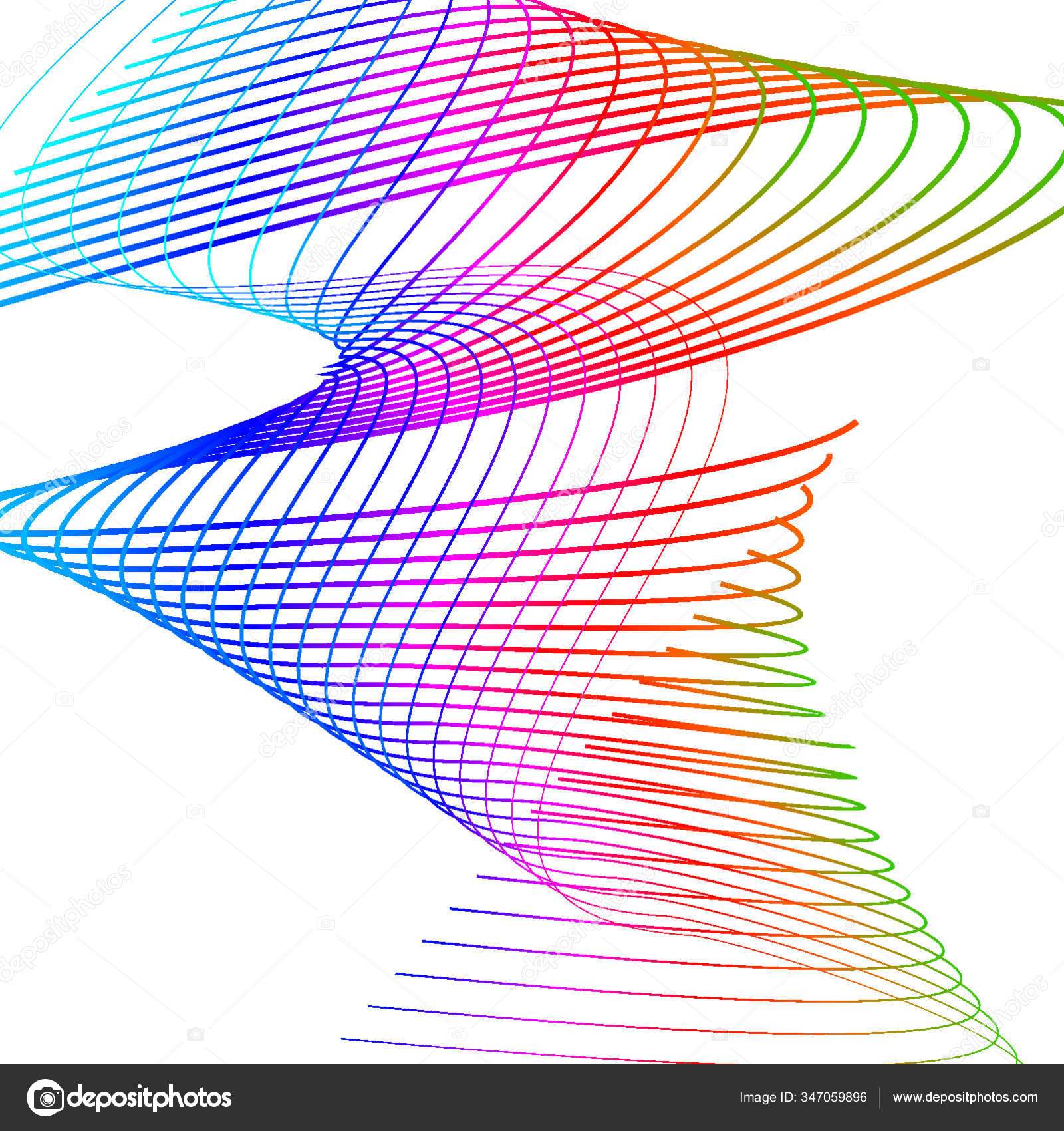 Black Background Mix Color Line Vector Art Stock Vector by ©YAYImages ...