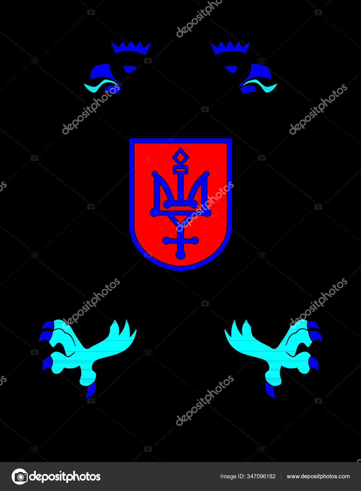 Various Vector Flags State Symbols Emblems Countries Regions ...