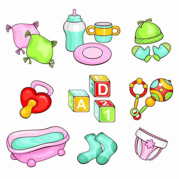 Baby stuff stickers Stock Vector Image by ©mocoo2003 #12092692