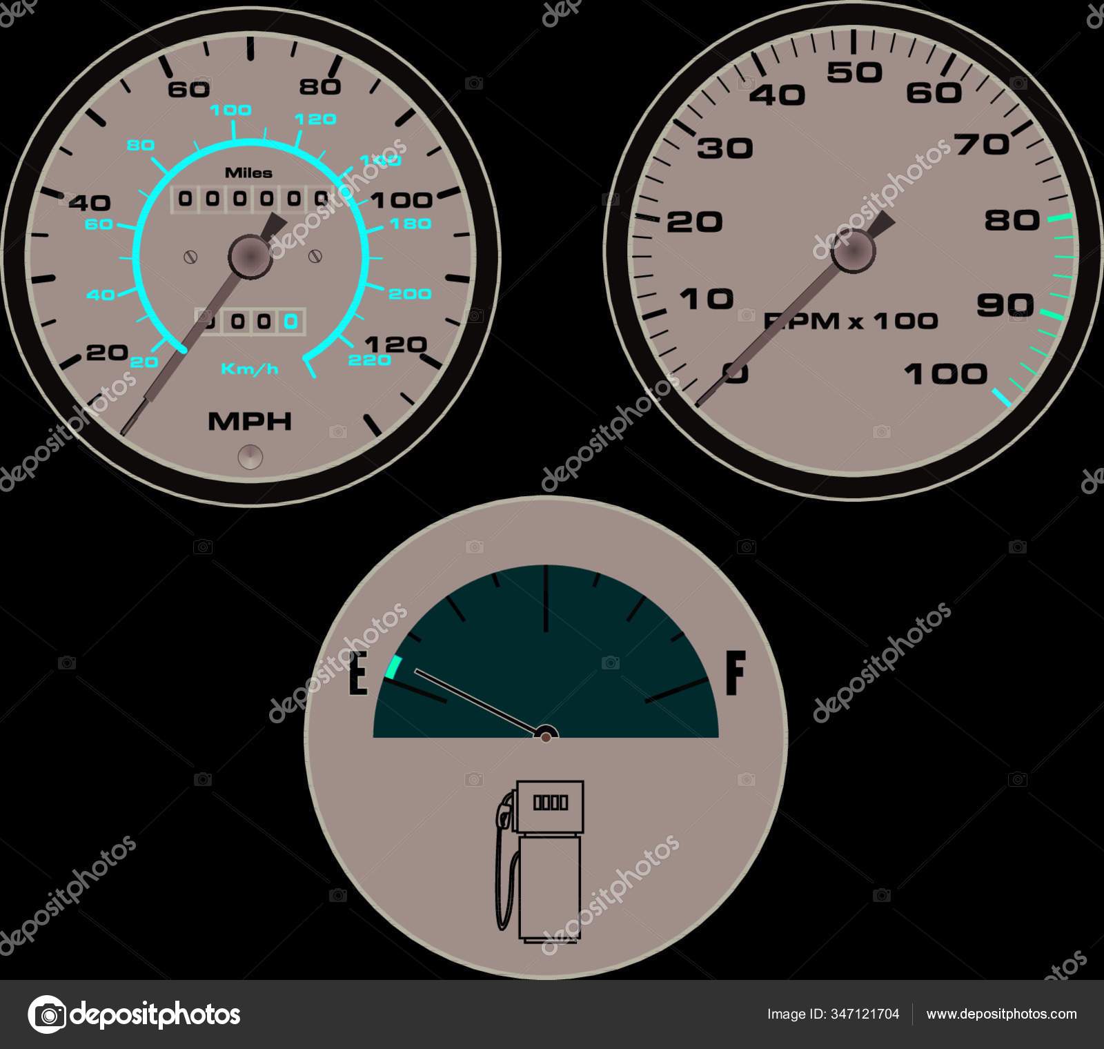 Set Speedometer Vector Stock Vector by ©YAYImages 347121704