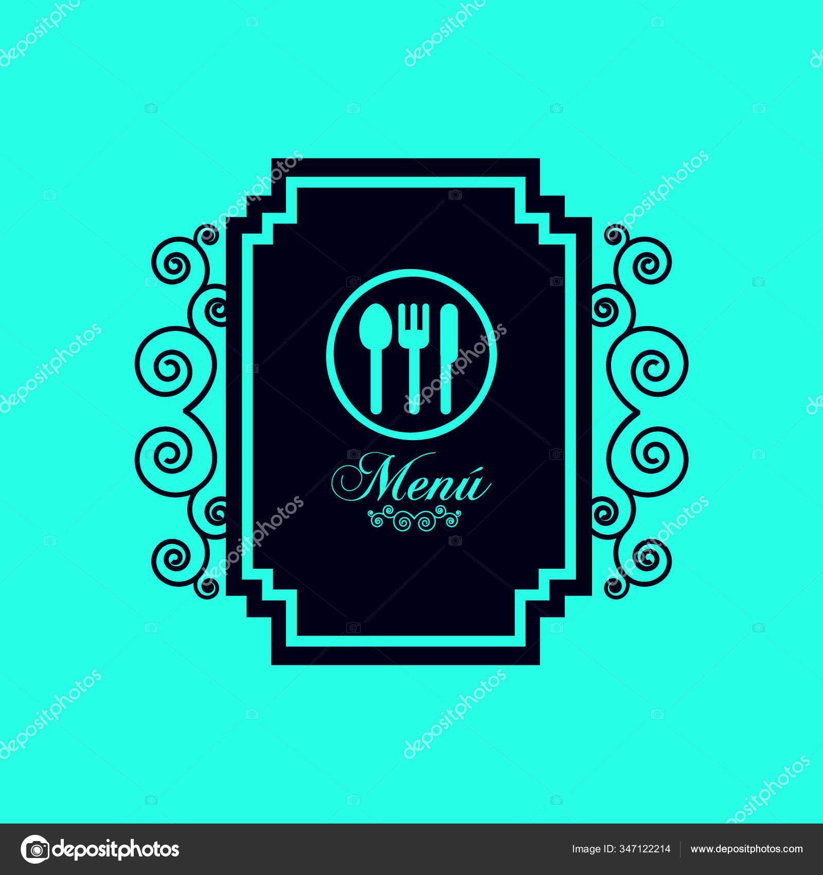 Menu Template Red Background Vector Illustration Stock Vector Image by ...