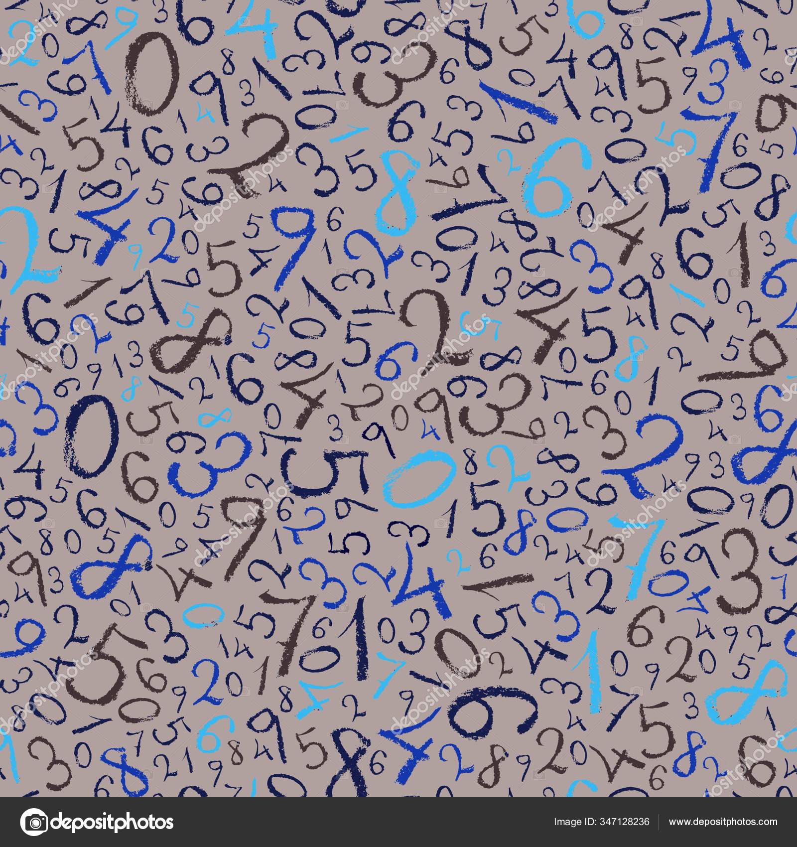 Abstract Mathematics Background Color Figures Seamless Pattern Vector ...