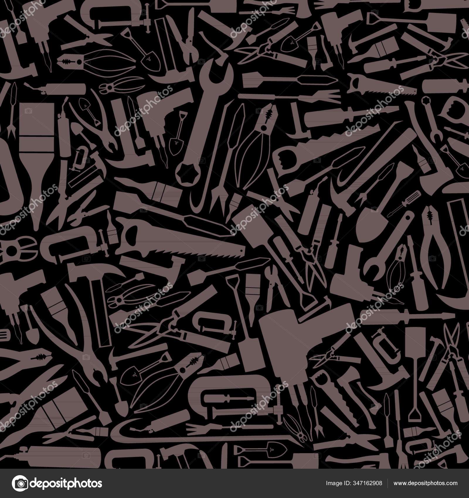 Grey Background Tools Vector Illustration Stock Vector by ©YAYImages ...