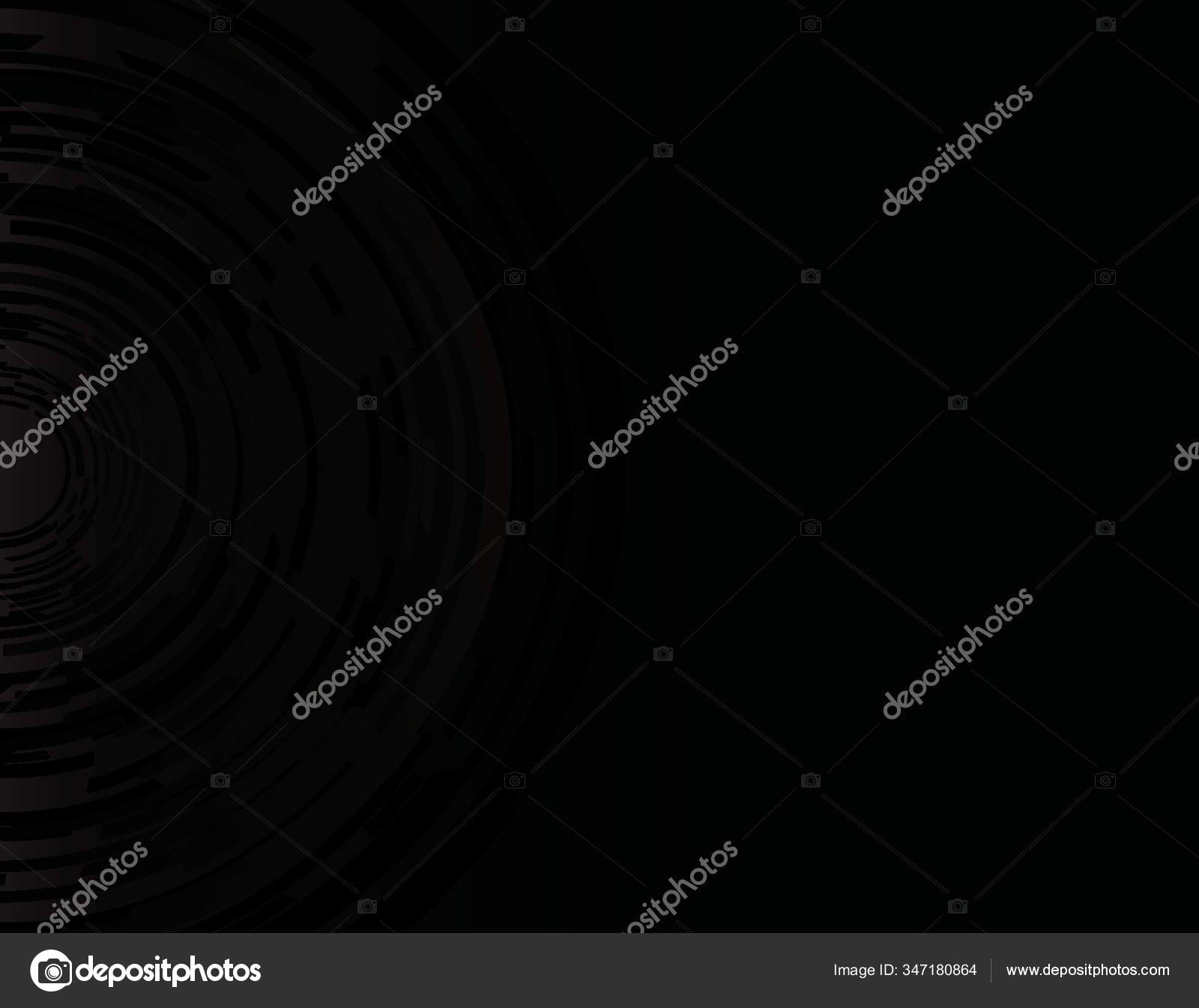 Vector Illustration Stylized Techno Circle Abstract Paper Background ...