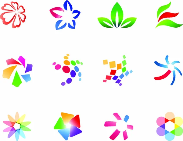 Different Colorful Vector Symbols Set Stock Vector Image by ©YAYImages ...