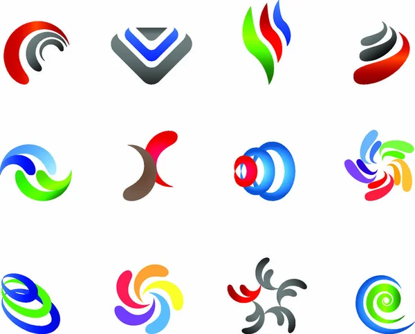 Different Colorful Vector Symbols Set Stock Vector by ©YAYImages 347072694