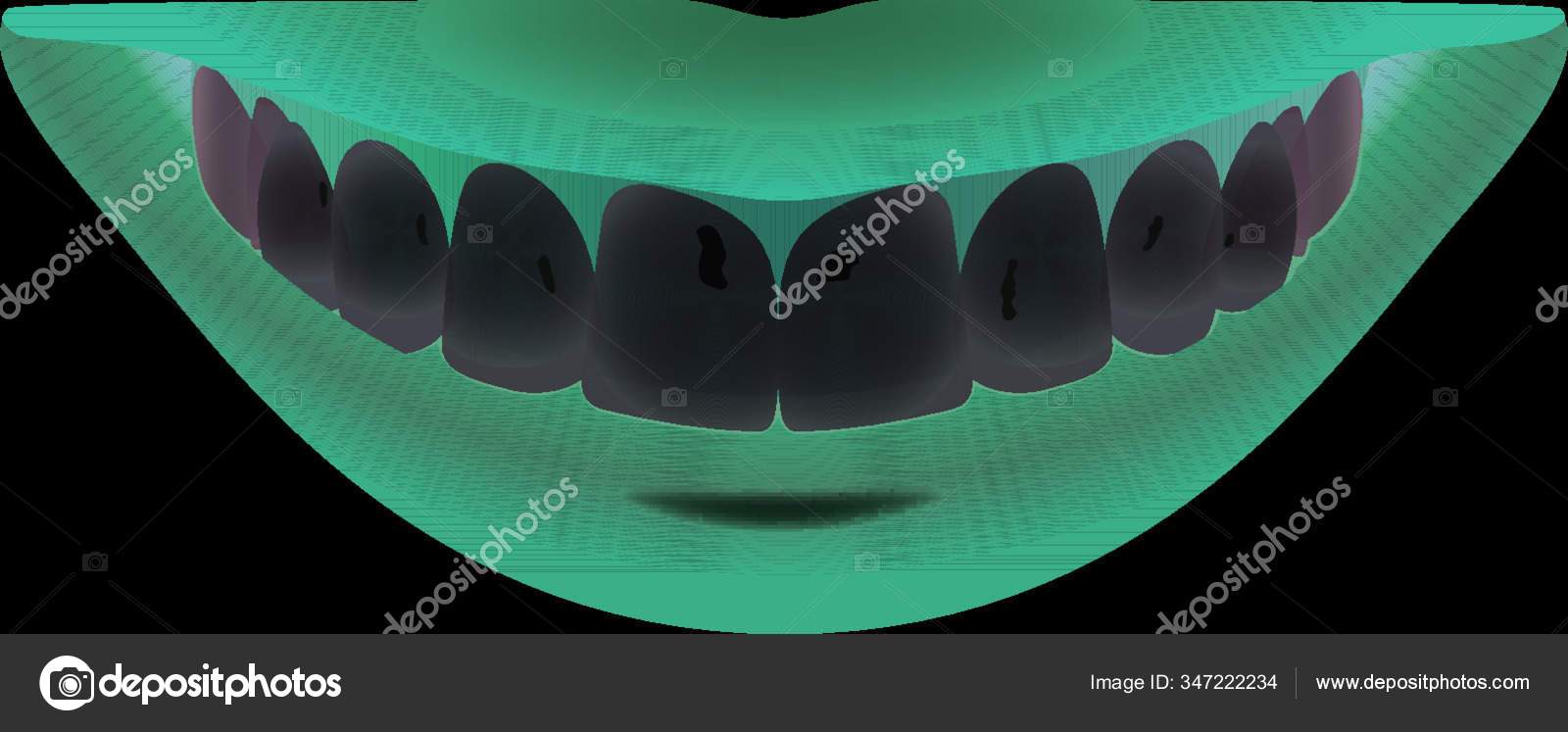 Vector Beautiful Smile Perfect Teeth Eps10 Vector Transparency Gradient ...