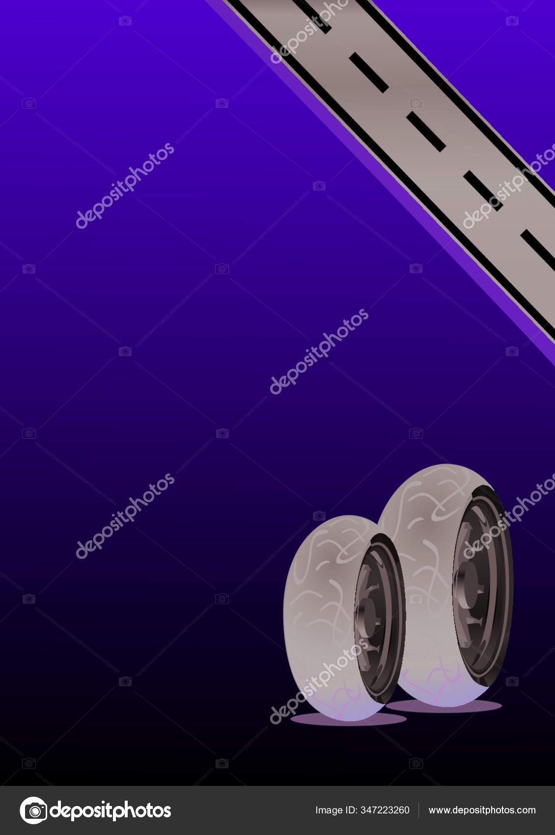 Vector Motorcycle Tyre Green Background Stock Vector by ©YAYImages ...