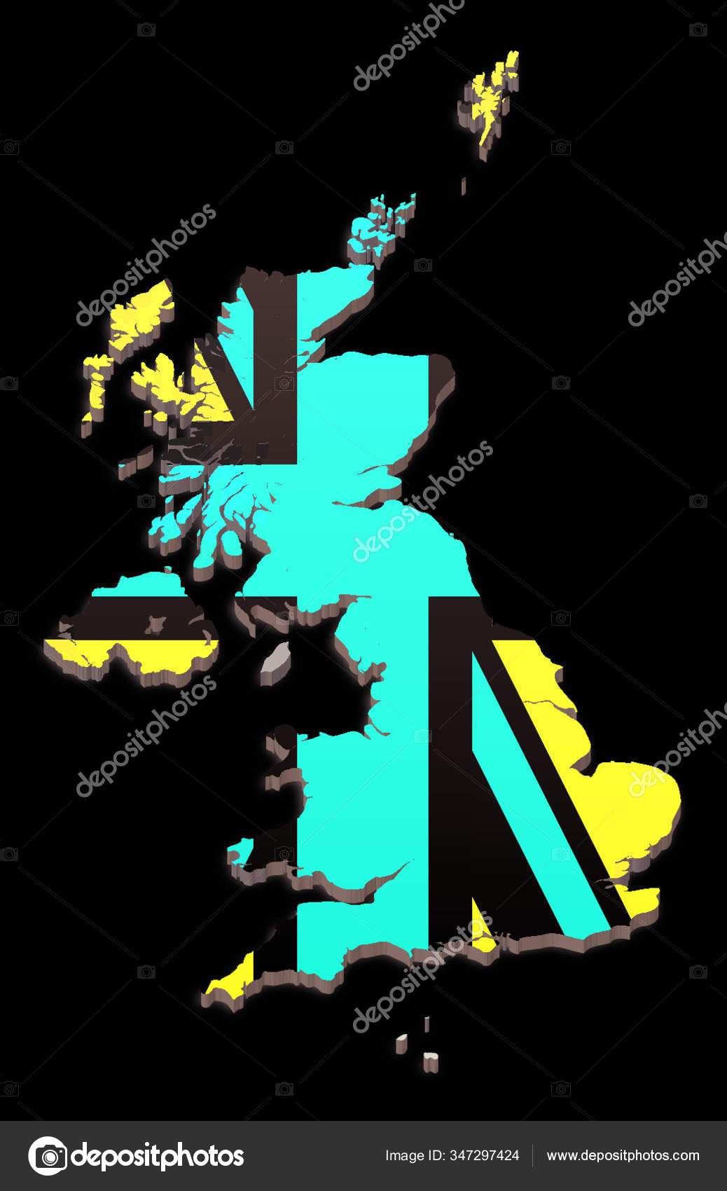 Simple Map Crown Dependencies Stock Vector Image by ©YAYImages #347297424