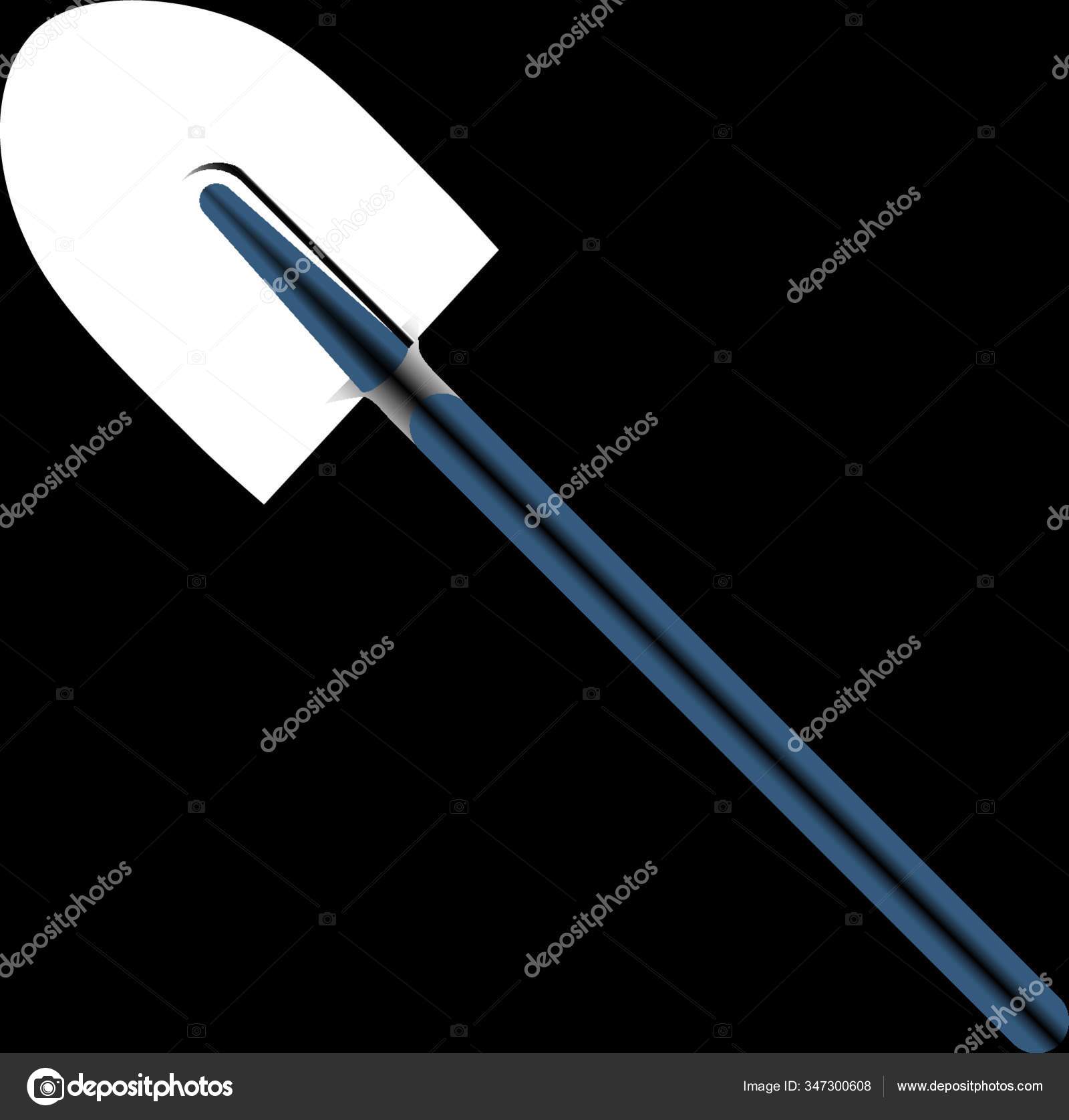 Garden Spade Wooden Handle Vector Illustration Stock Vector Image by ...