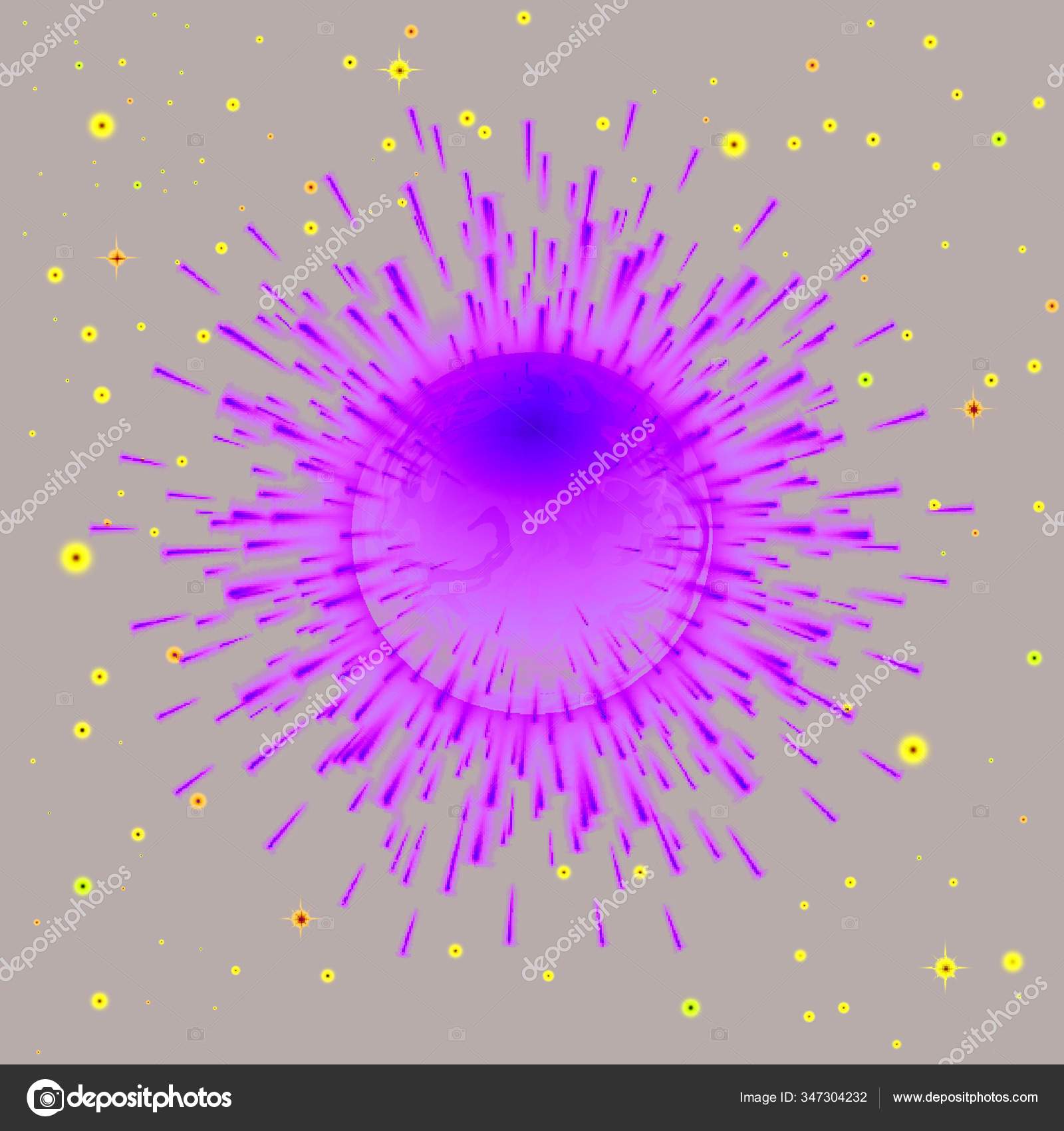 Space Background Bursting Green Planet Universe Stock Vector Image by ...