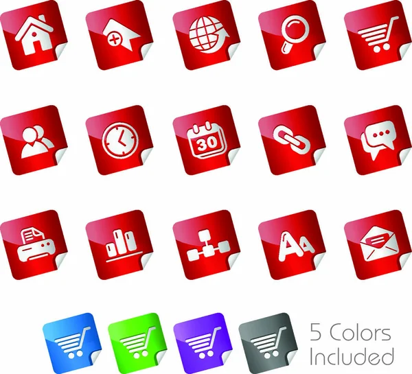 Eps File Includes Color Versions Each Icon Different Layers Stock ...