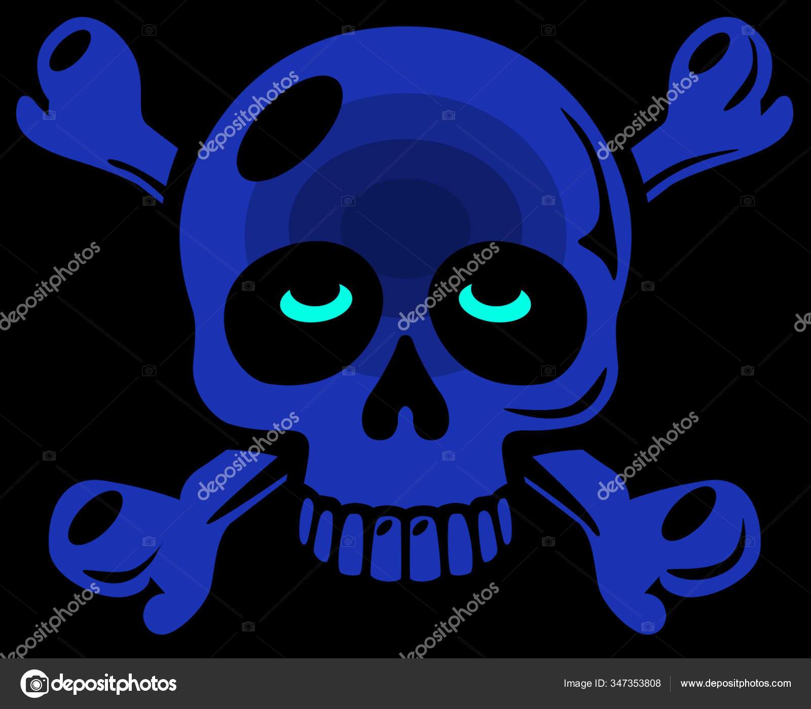 Skull Crossbones Symbol Isolated White Background Eps8 Cmyk Organized ...