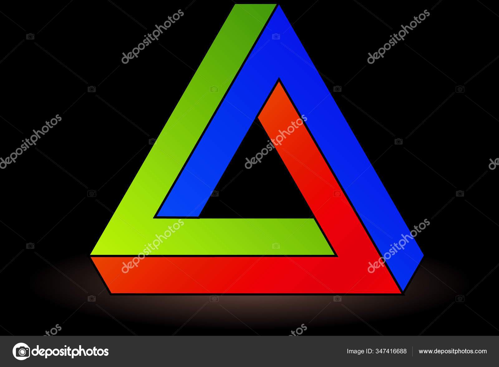 Penrose Triangle Tricolor Business Logo Stock Vector by ©YAYImages ...