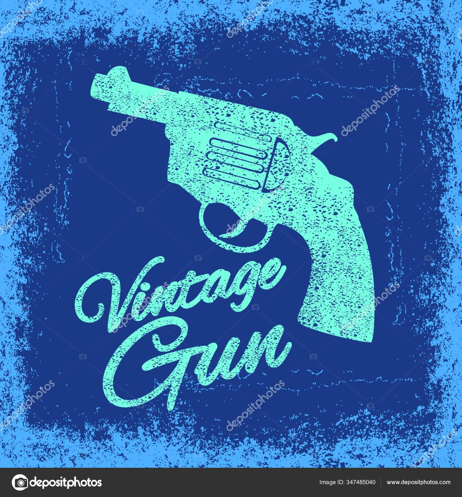 American Retro Gun Vector Art Stock Vector by ©YAYImages 347485040